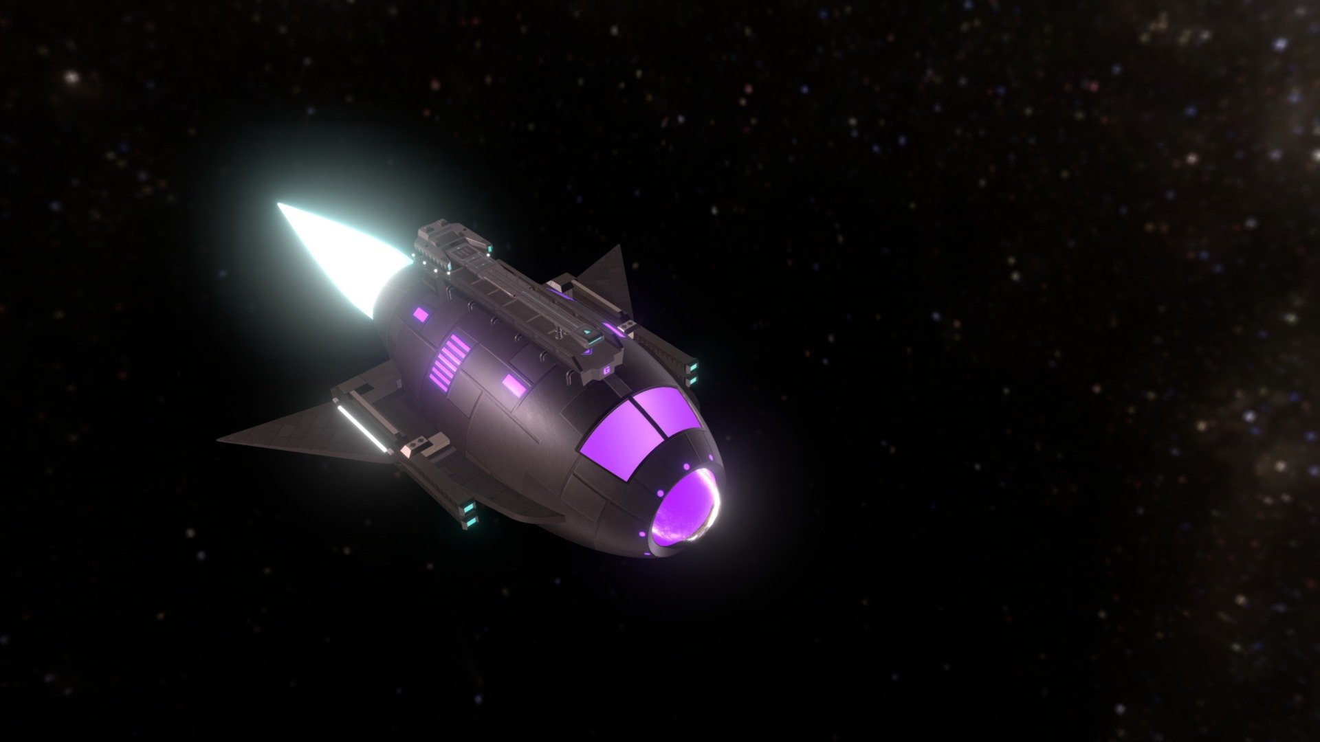 Mini Spaceship #1 - 3D model by Red Kaiser (@redkaiser555) [5034f76 ...