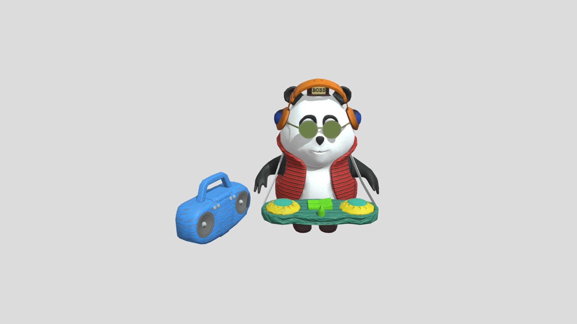 Fluffy Panda Variation 1 - 3D model by creative.avl [50351b3] - Sketchfab
