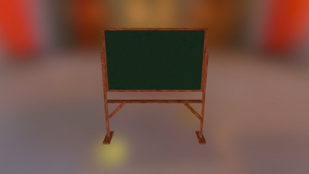 Chalkboard - 3D model by RyannMcCorkell [5036df0] - Sketchfab