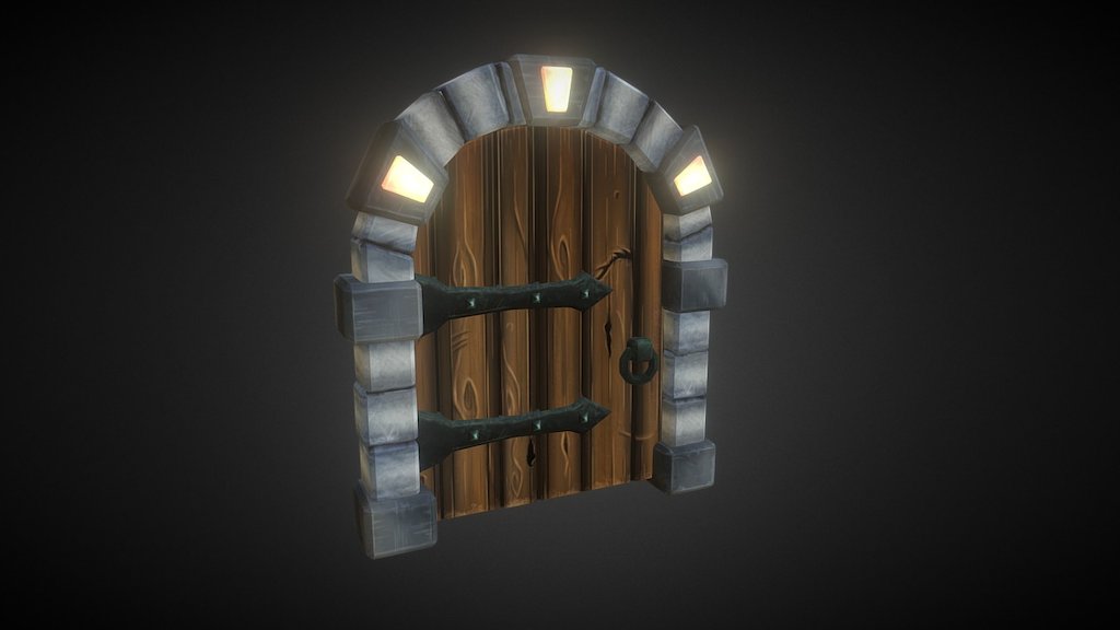 Low Poly Door V1 - 3D model by Jacqueline Sweeney (@demonicwolfstudios ...