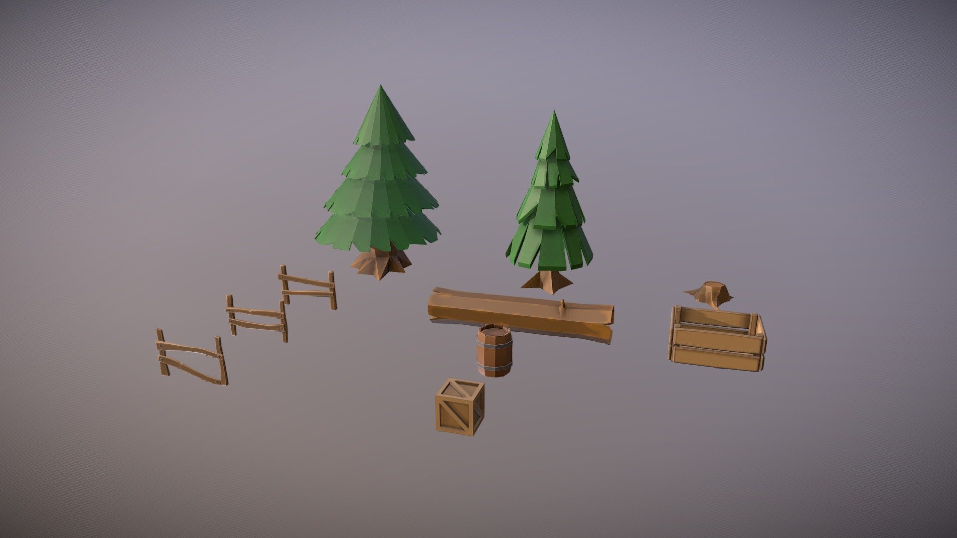 Forest Asset - 3D model by Icetsu [503a403] - Sketchfab