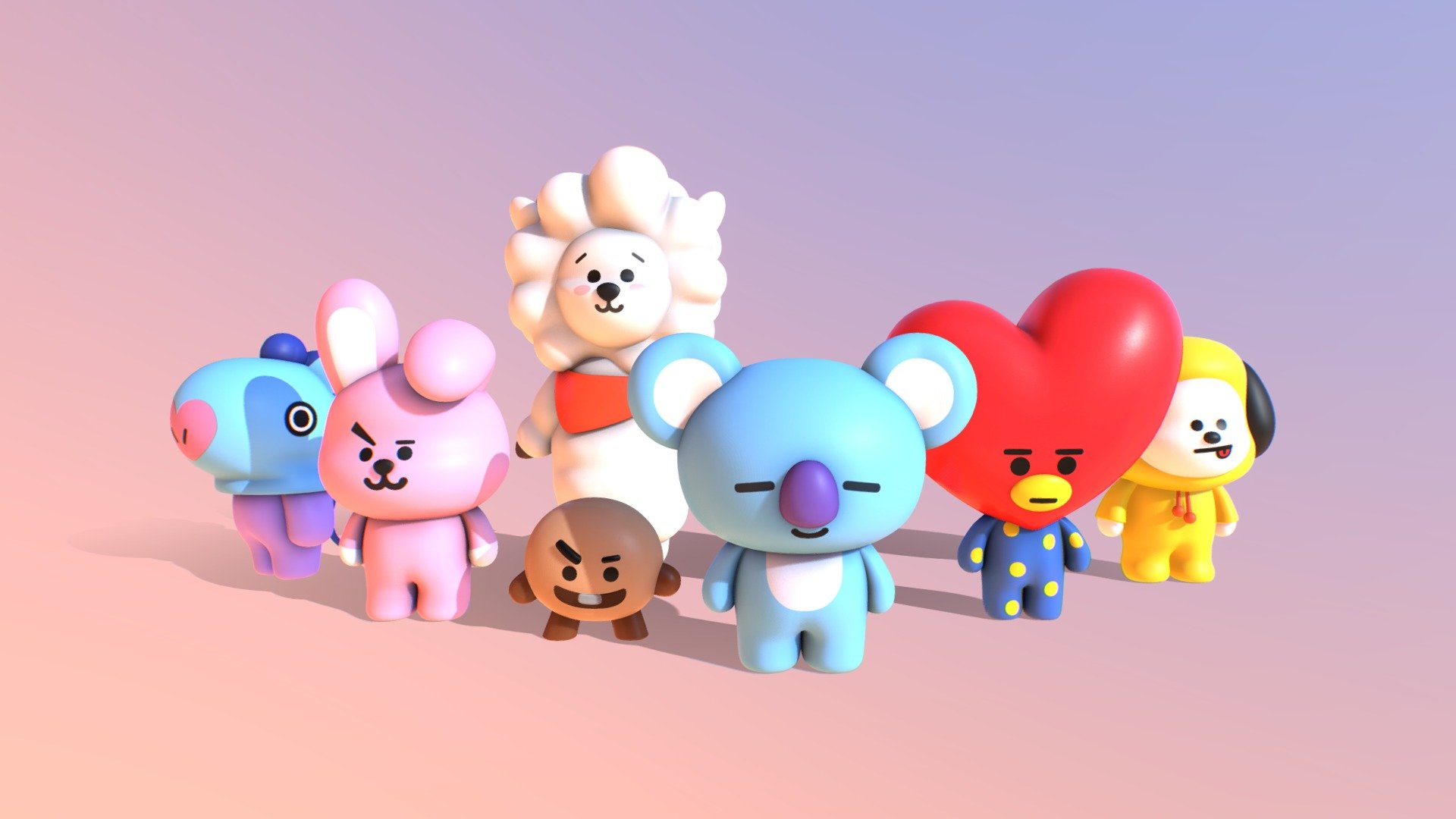 BT21 (FanArt) - 3D model by Susana Alonso (@SusanaAlonso) [503b849 ...
