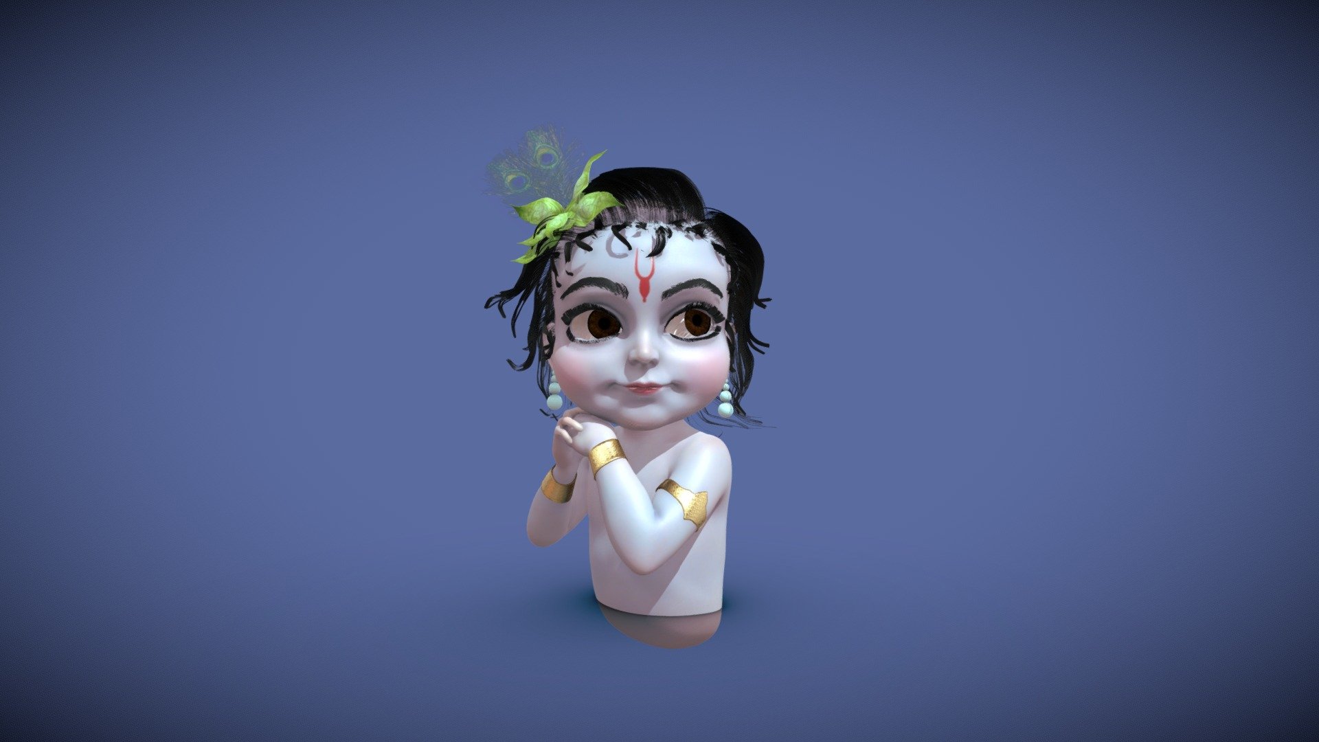 krishna ji - Buy Royalty Free 3D model by Montcrative (@monty2jangid ...