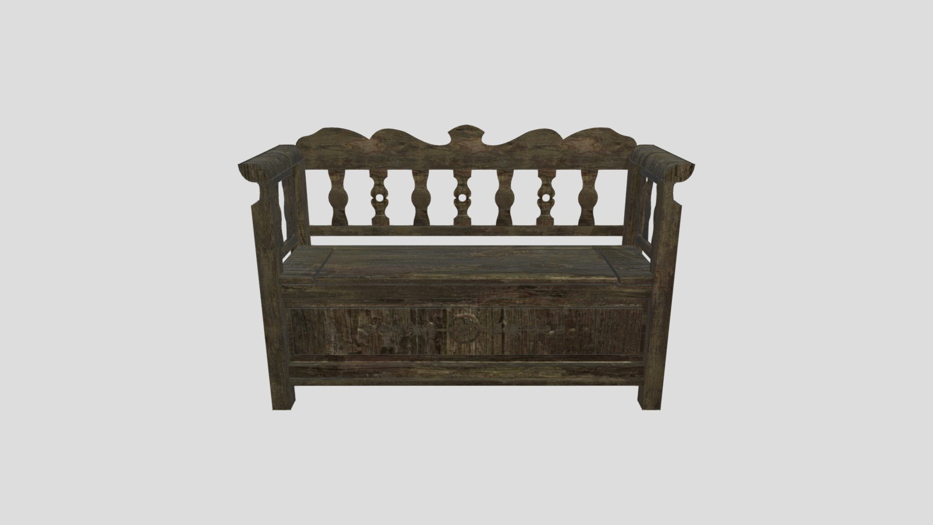 Old wooden bench - Download Free 3D model by lvalics [503f23c] - Sketchfab
