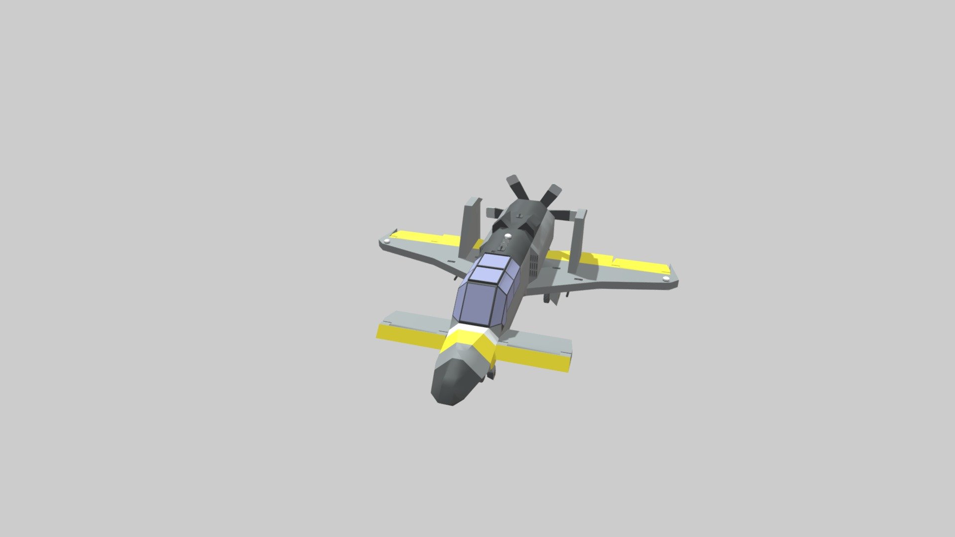 pusher fighter - 3D model by Pilot5701 [5040322] - Sketchfab