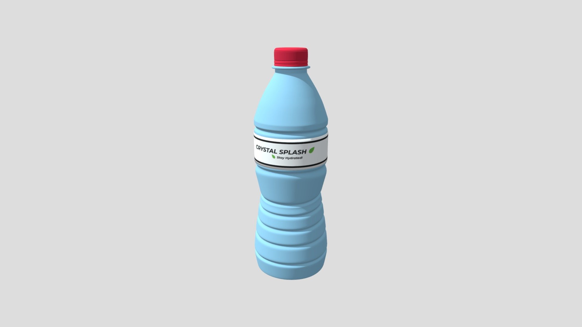 Simple 3D Water Bottle Made in Blender - Download Free 3D model by ...