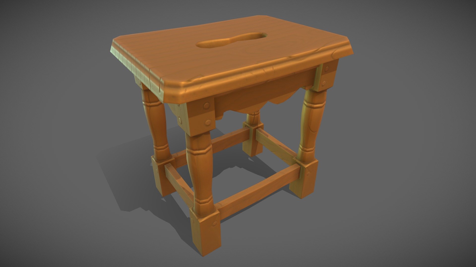 Stool - 3D model by benoit3d [50413a9] - Sketchfab
