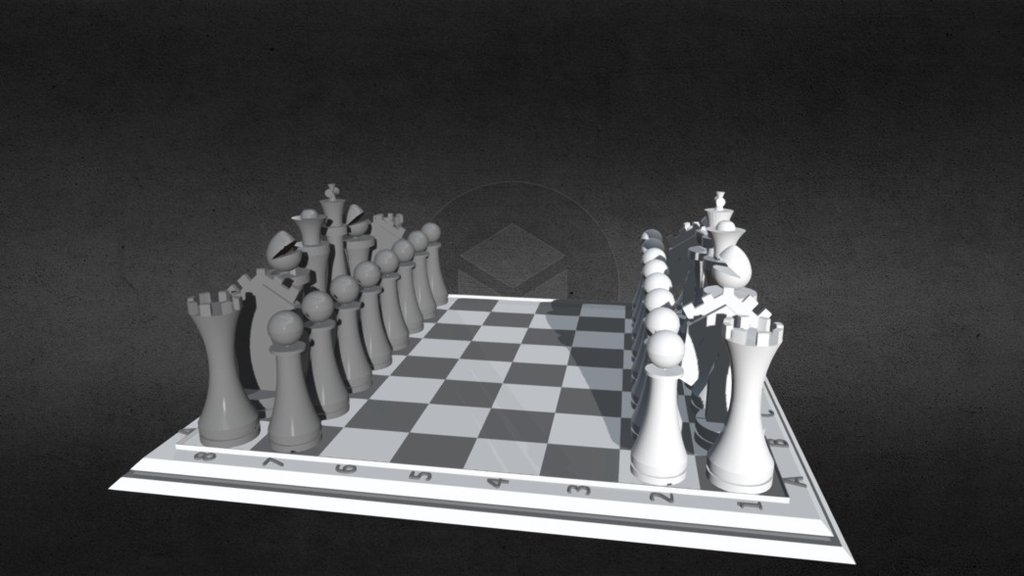 Chess - 3D model by erasmuspluska1 [50419dd] - Sketchfab