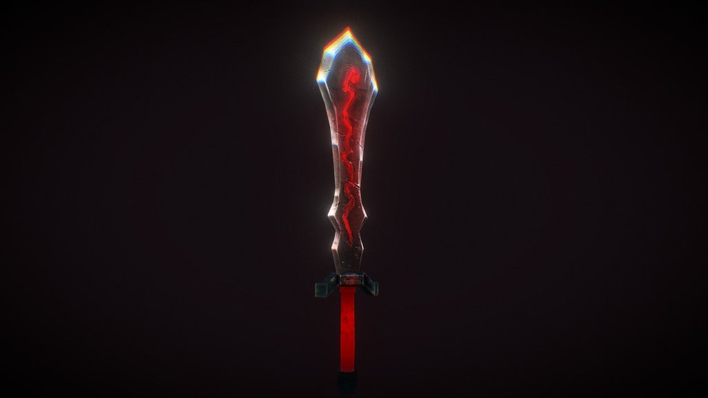 Blood Stone Sword (low Poly) - 3D model by Palomar [5041ac8] - Sketchfab