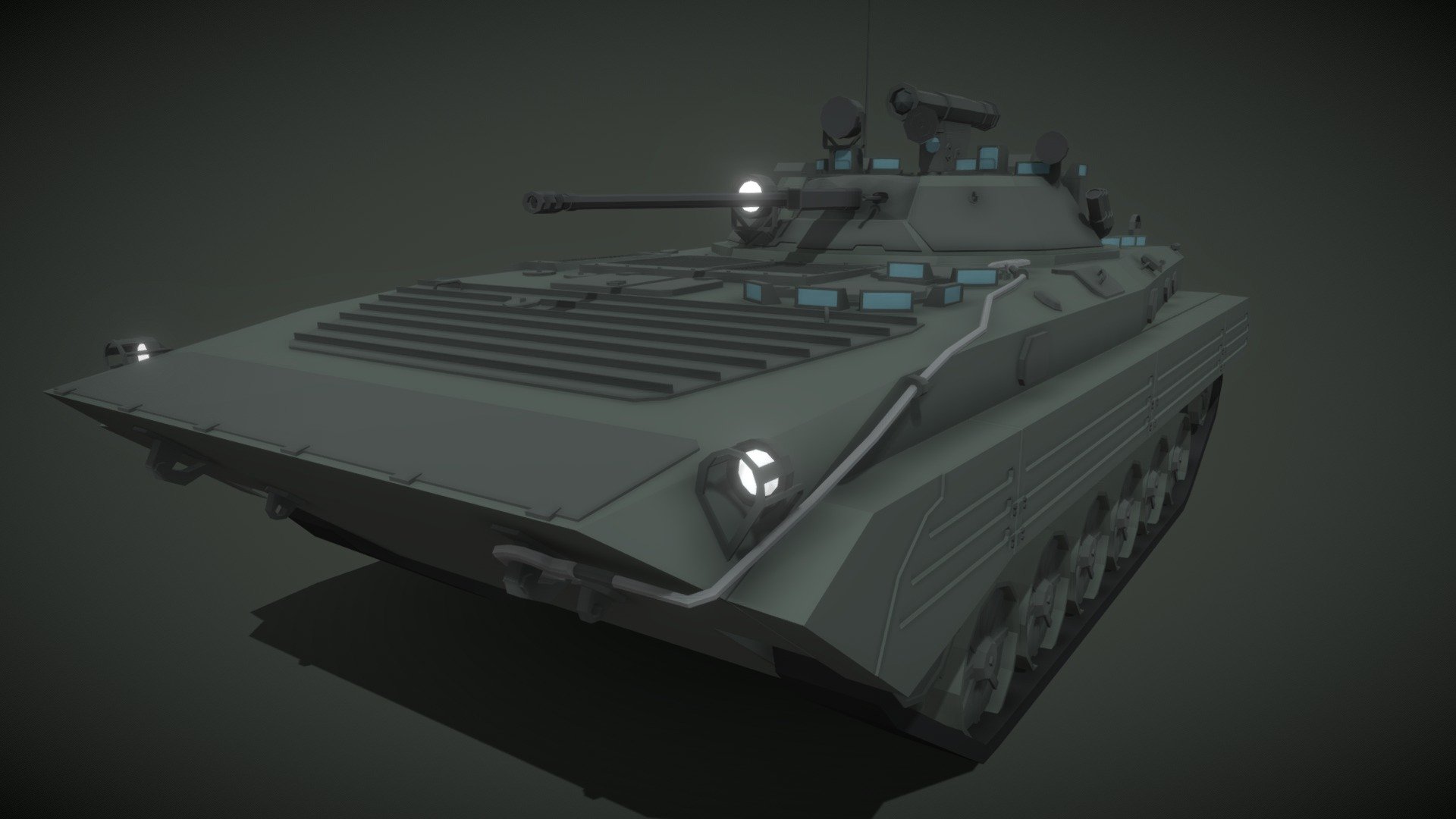 Low Poly BMP 2 - 3D model by MLGprogect [5041dbc] - Sketchfab