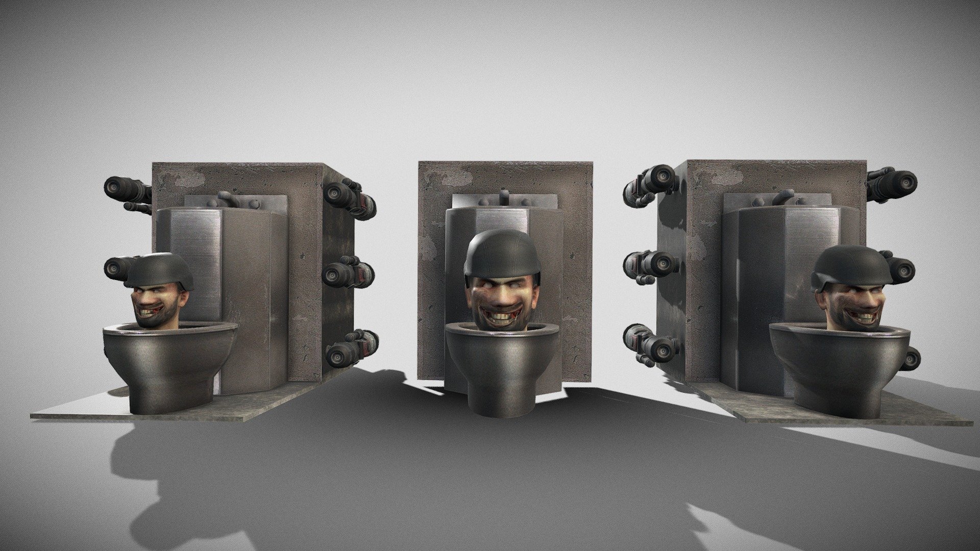 Skibidi Rocket through the episodes - Download Free 3D model by Toilet ...