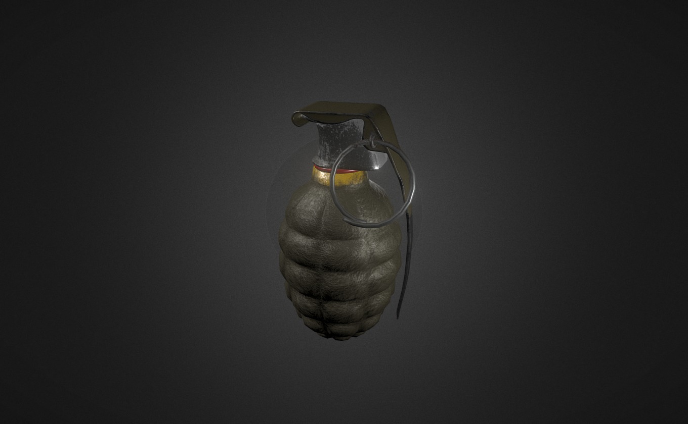 Hand Grenade - 3D model by wessel.huizenga [5046da0] - Sketchfab