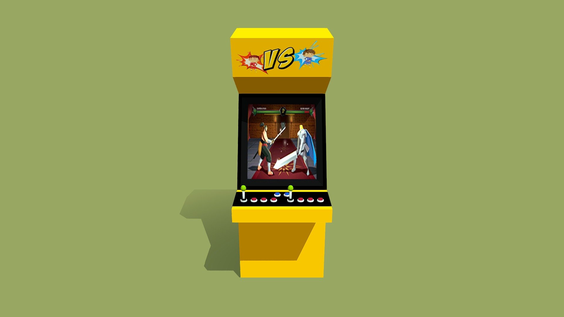 Arcade Game Machine - 3D model by Xin_0904 [5047294] - Sketchfab