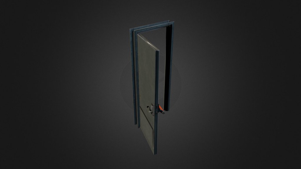 Metal door - 3D model by fraggames [5047f66] - Sketchfab