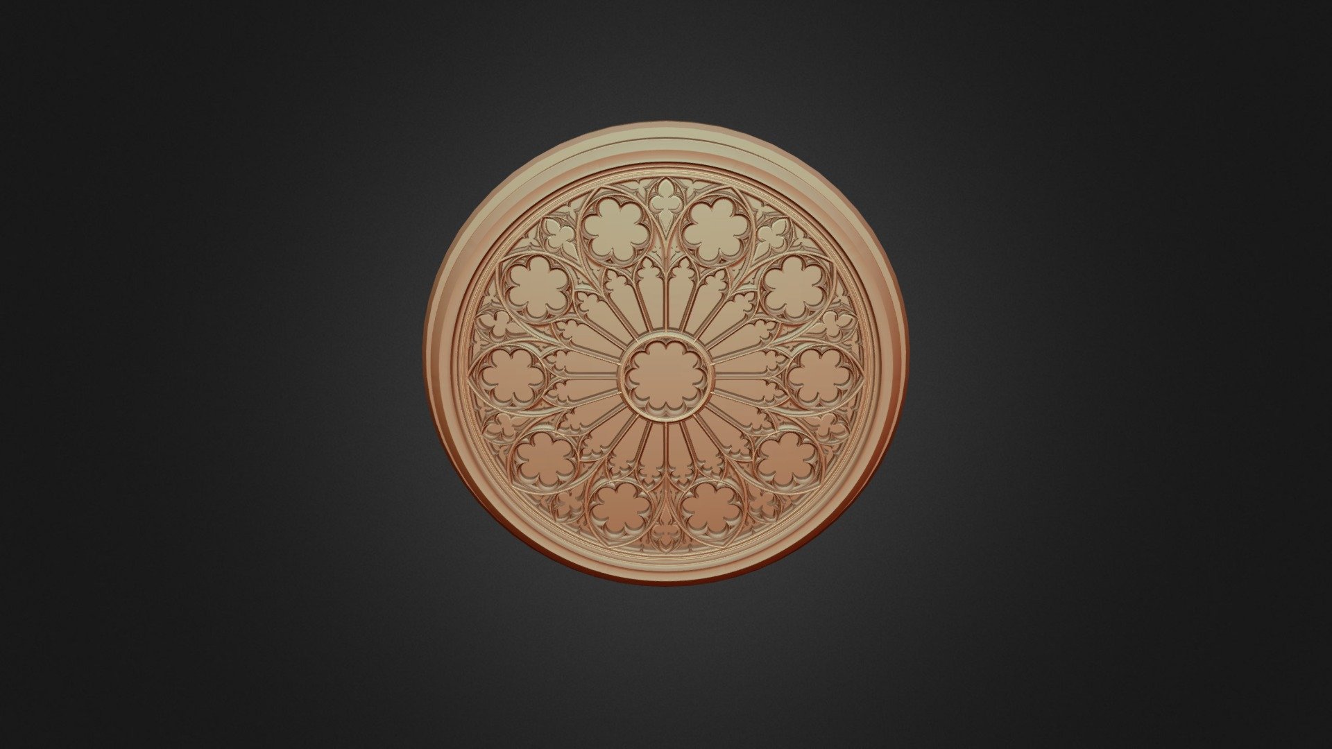 Gothic Rose Window - 3D model by antinousart [505292a] - Sketchfab