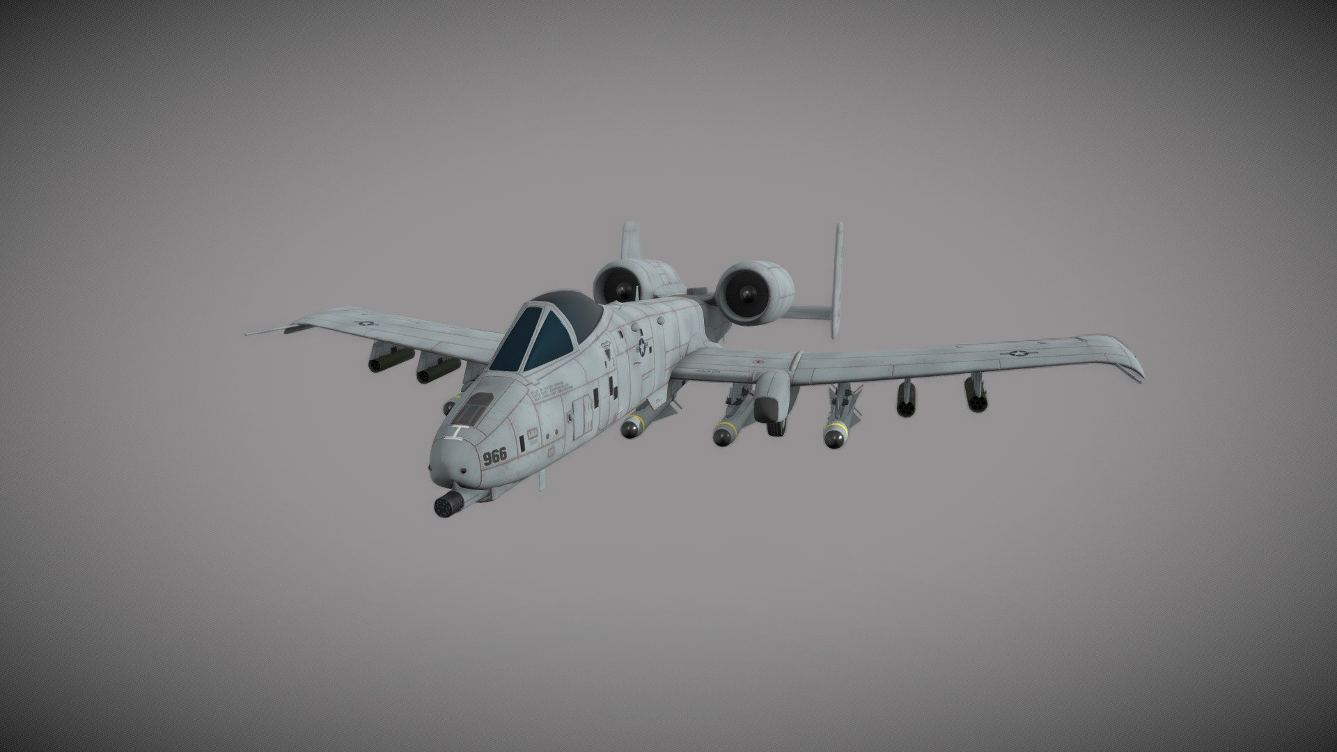 A10 Thunderbolt II - 3D model by Adrián García (@adrigx2) [5052ef9 ...