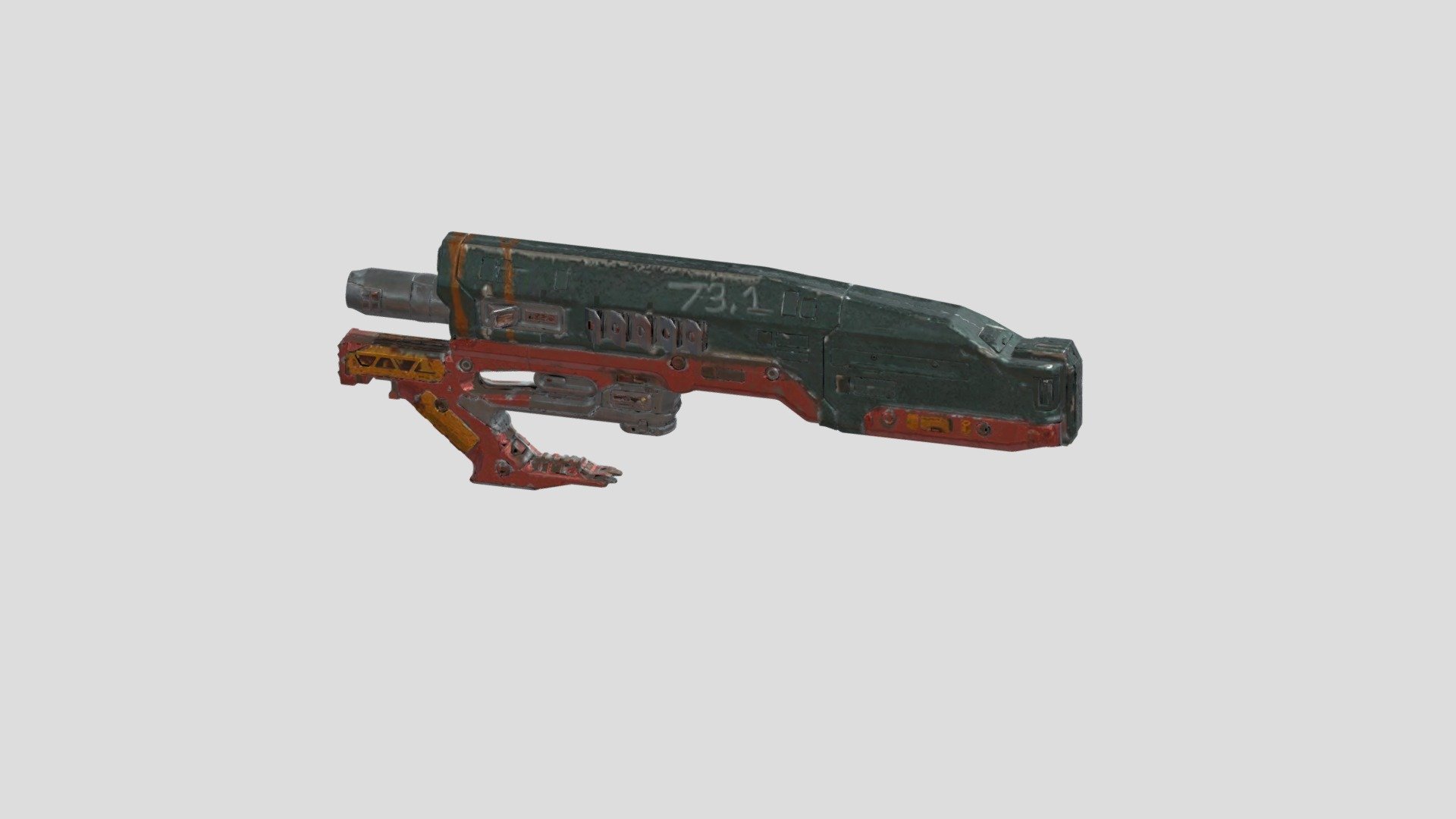 Crappy mine gun - 3D model by David2997 [5053219] - Sketchfab