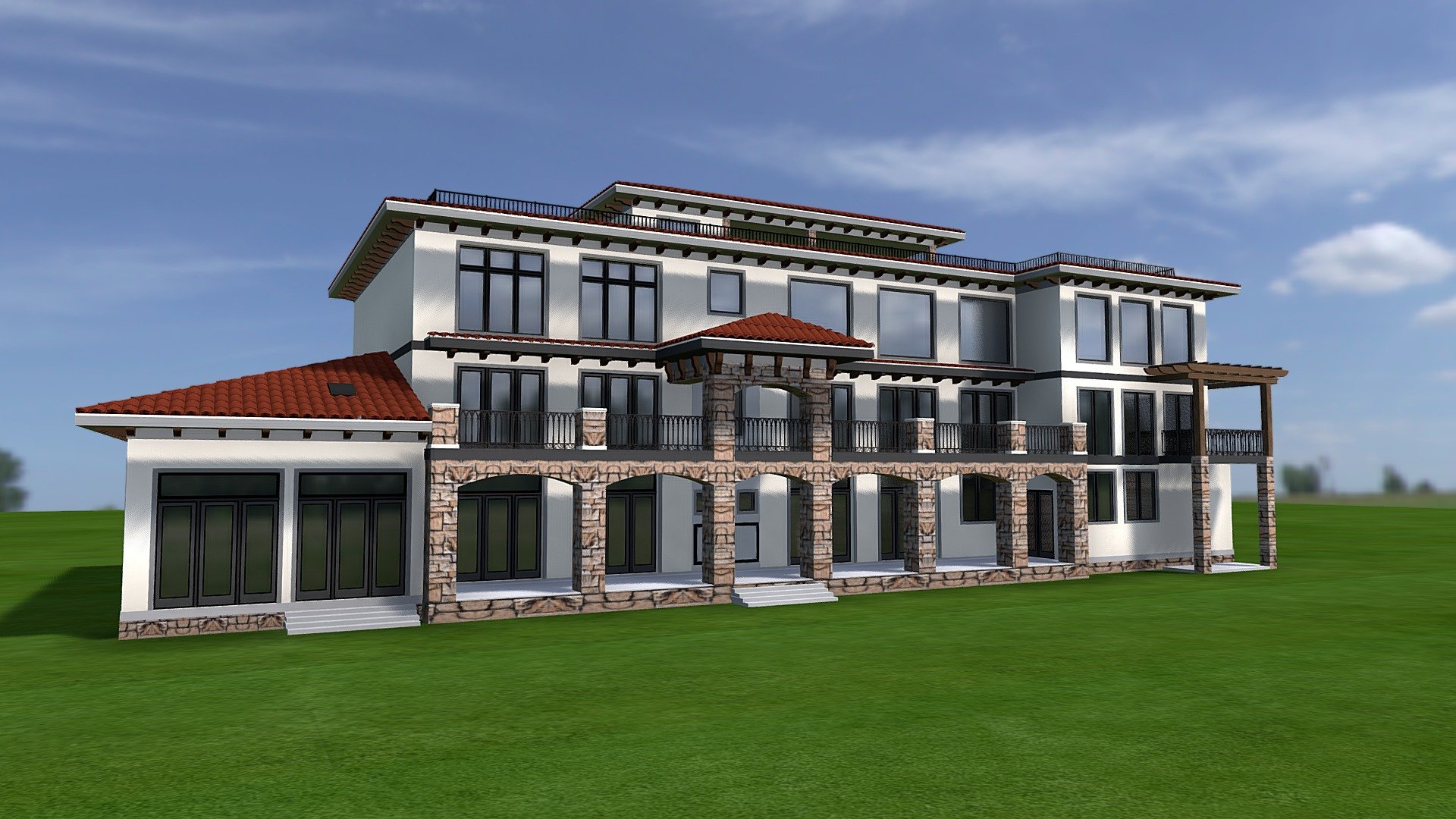 Bost house - 360 spin model of 3D house - 3D model by Render3DQuick ...