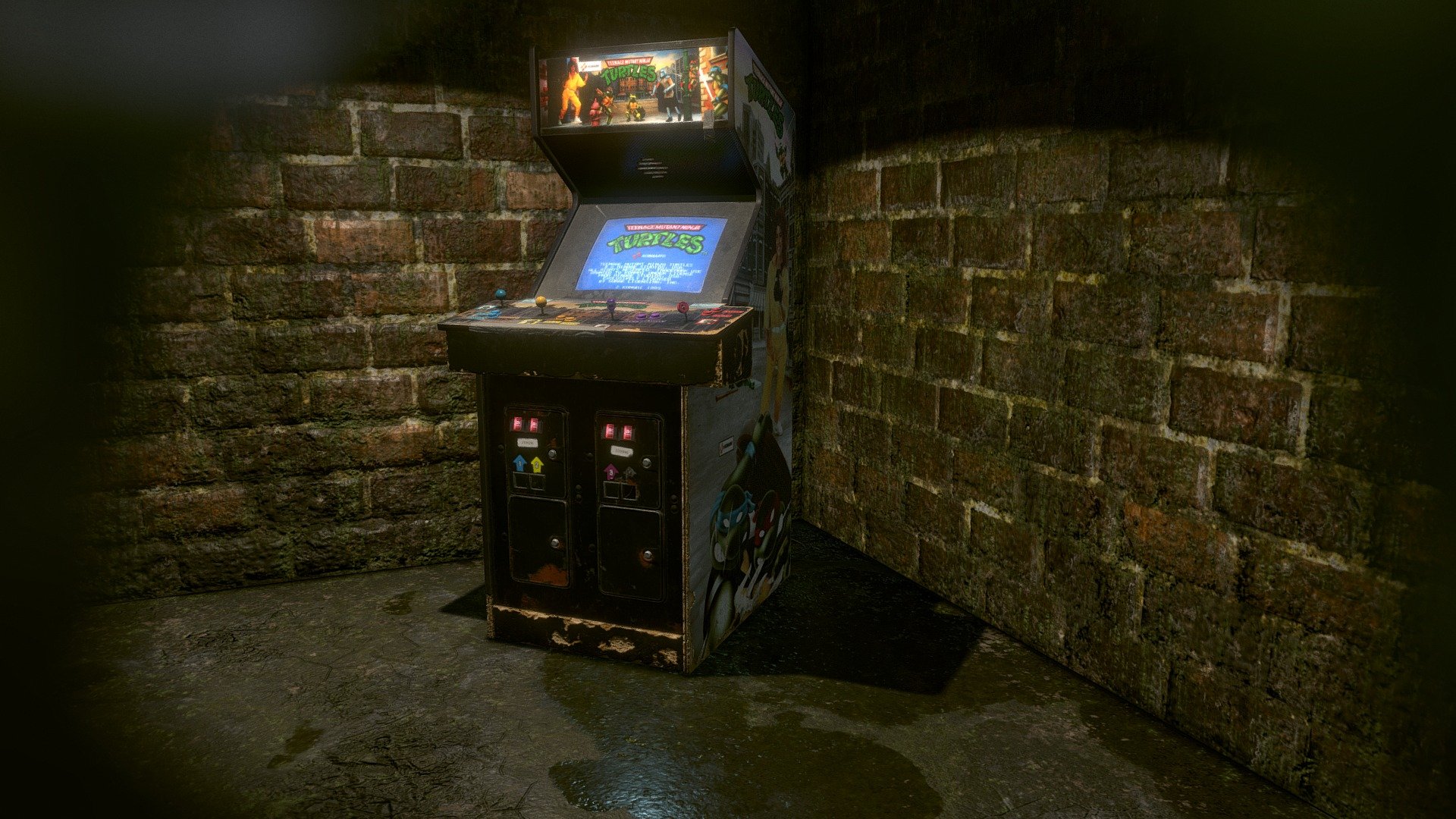 Teenage Mutant Ninja Turtles - TMNT Arcade 1989 - 3D model by Brandon ...