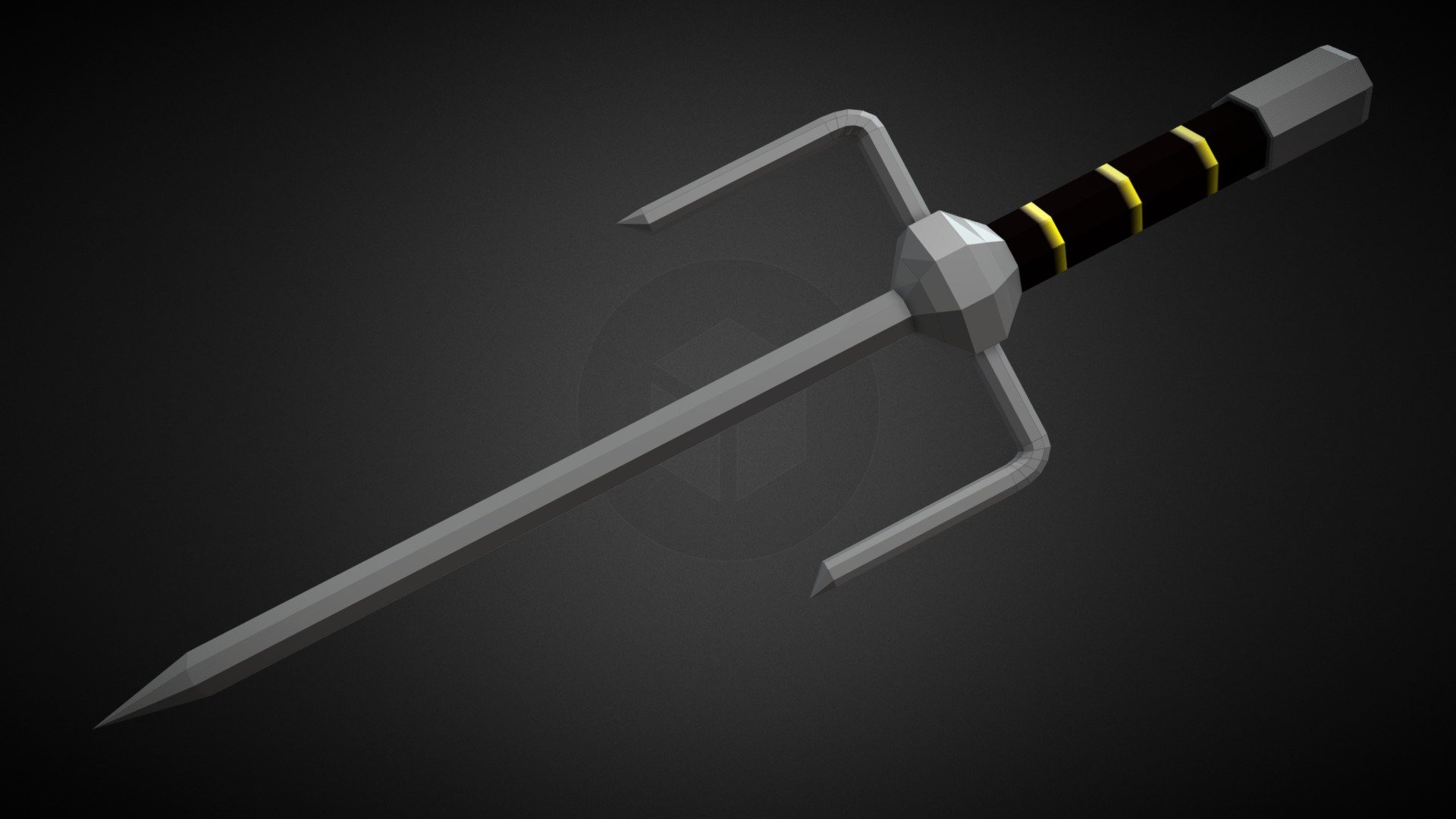 Lowpoly Sai Weapon Game Asset -Free - Download Free 3D model by ...