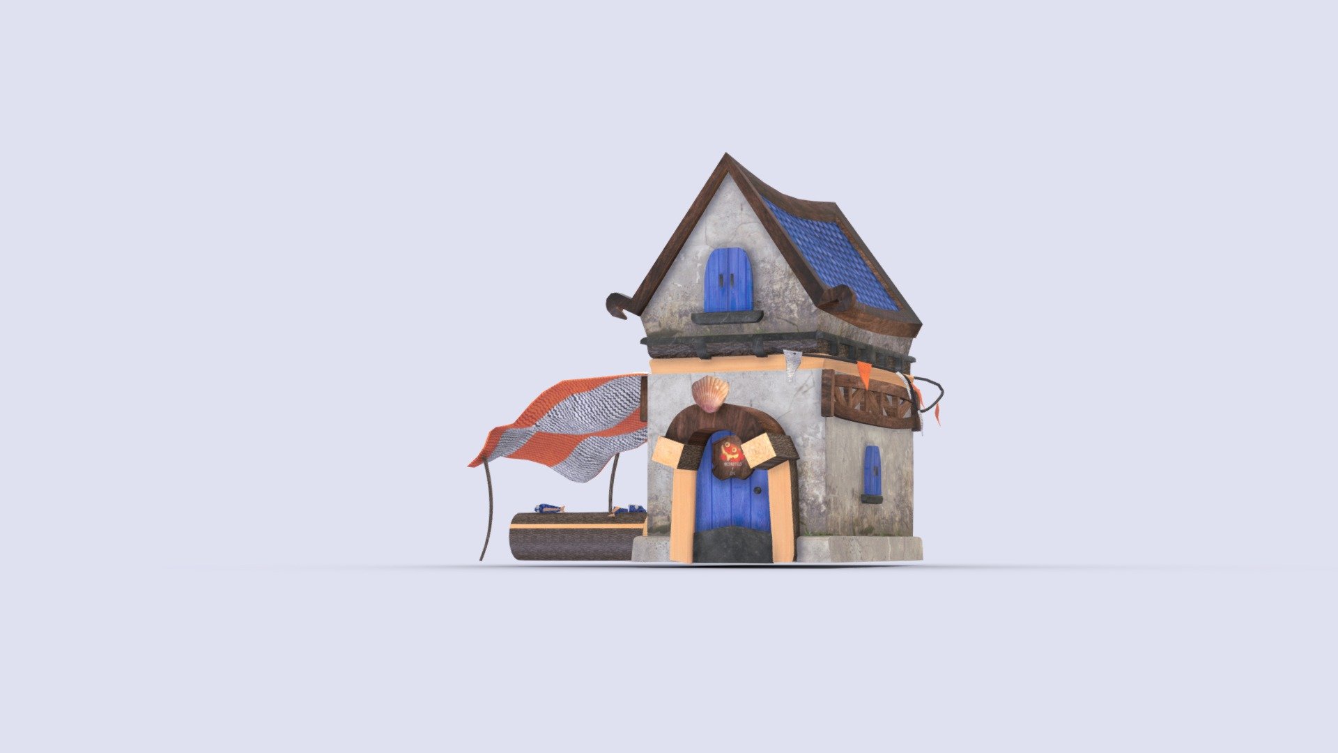 Medieval fish shop - 3D model by simonolivierdesautels [505b66c ...