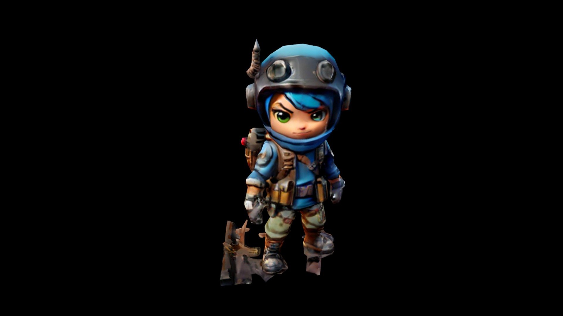 "Goggle Guy CG Animated Action Figure Poster" Ca - Download Free 3D ...
