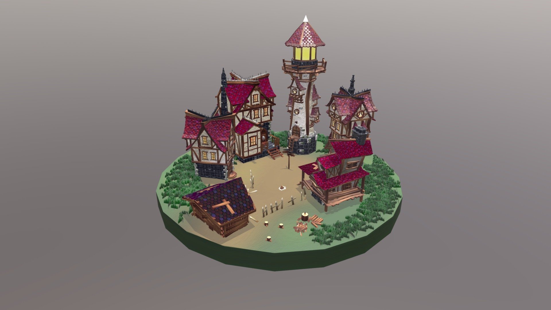 Village_Personal Assets by jakekieferwaddington - Download Free 3D ...