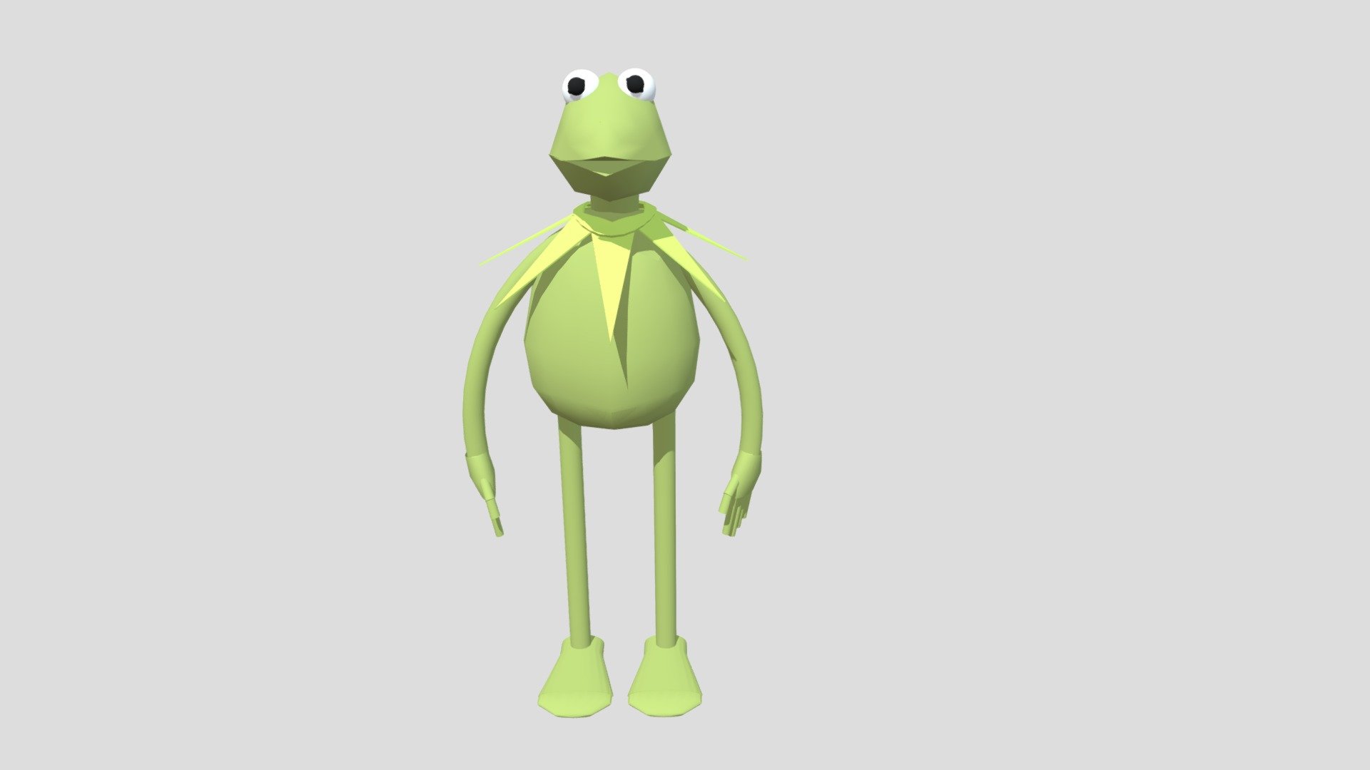 Kermit Model - Download Free 3D model by CurlyFryWhy [505d7e7] - Sketchfab