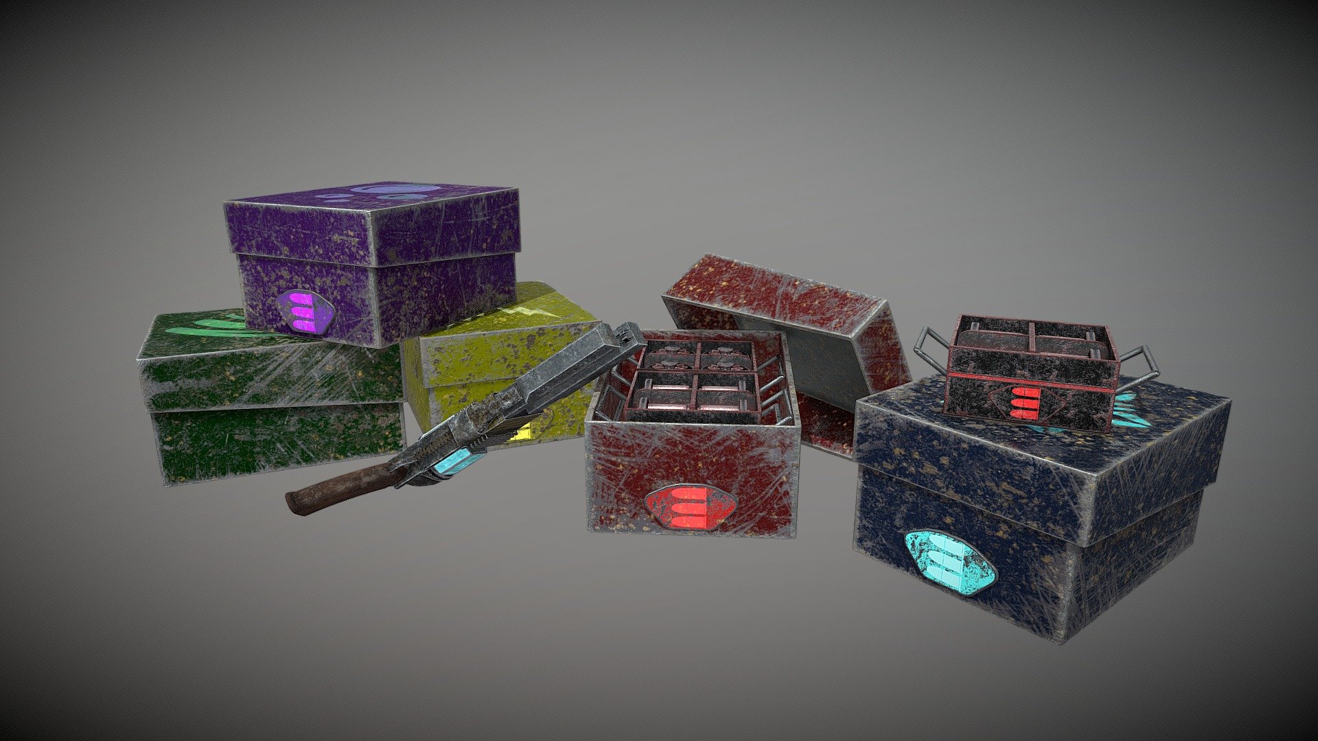 Elemental Revolver - 3D model by TaylorBenoit [505dccf] - Sketchfab