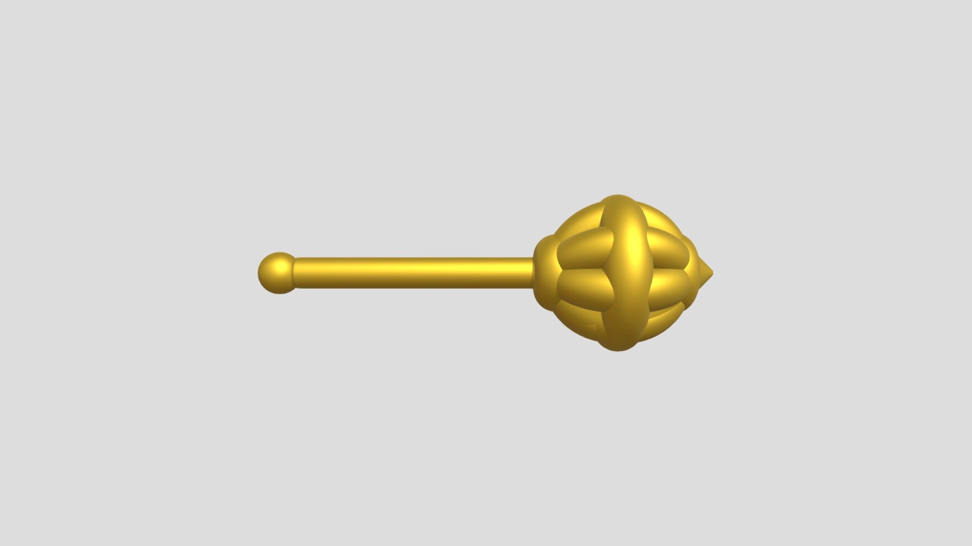 Gadā - Download Free 3D model by Avijoy.L [505e875] - Sketchfab