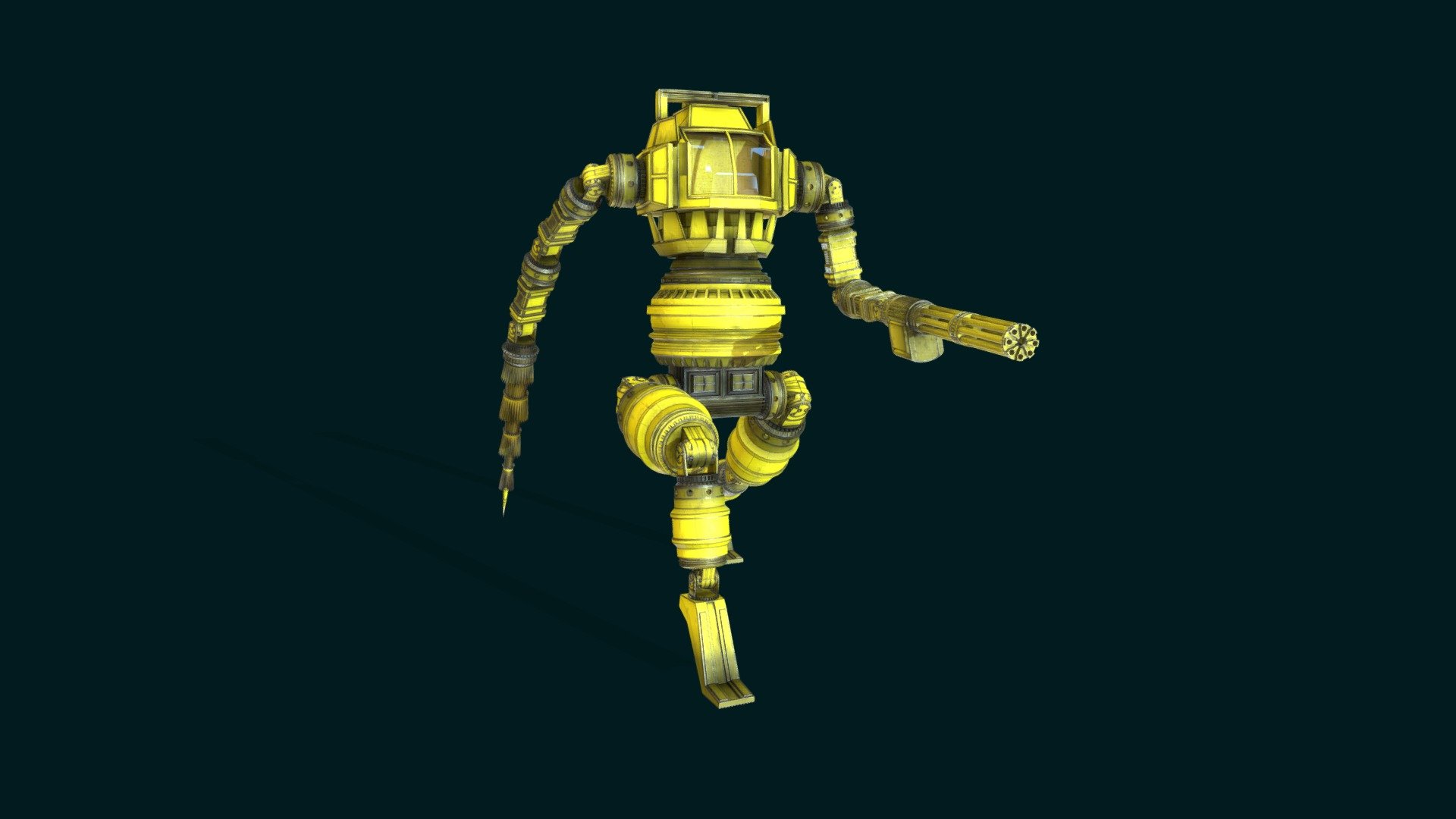 Mech Destroyer - Animations - 3D model by Olba Hodric (@olbahodric ...