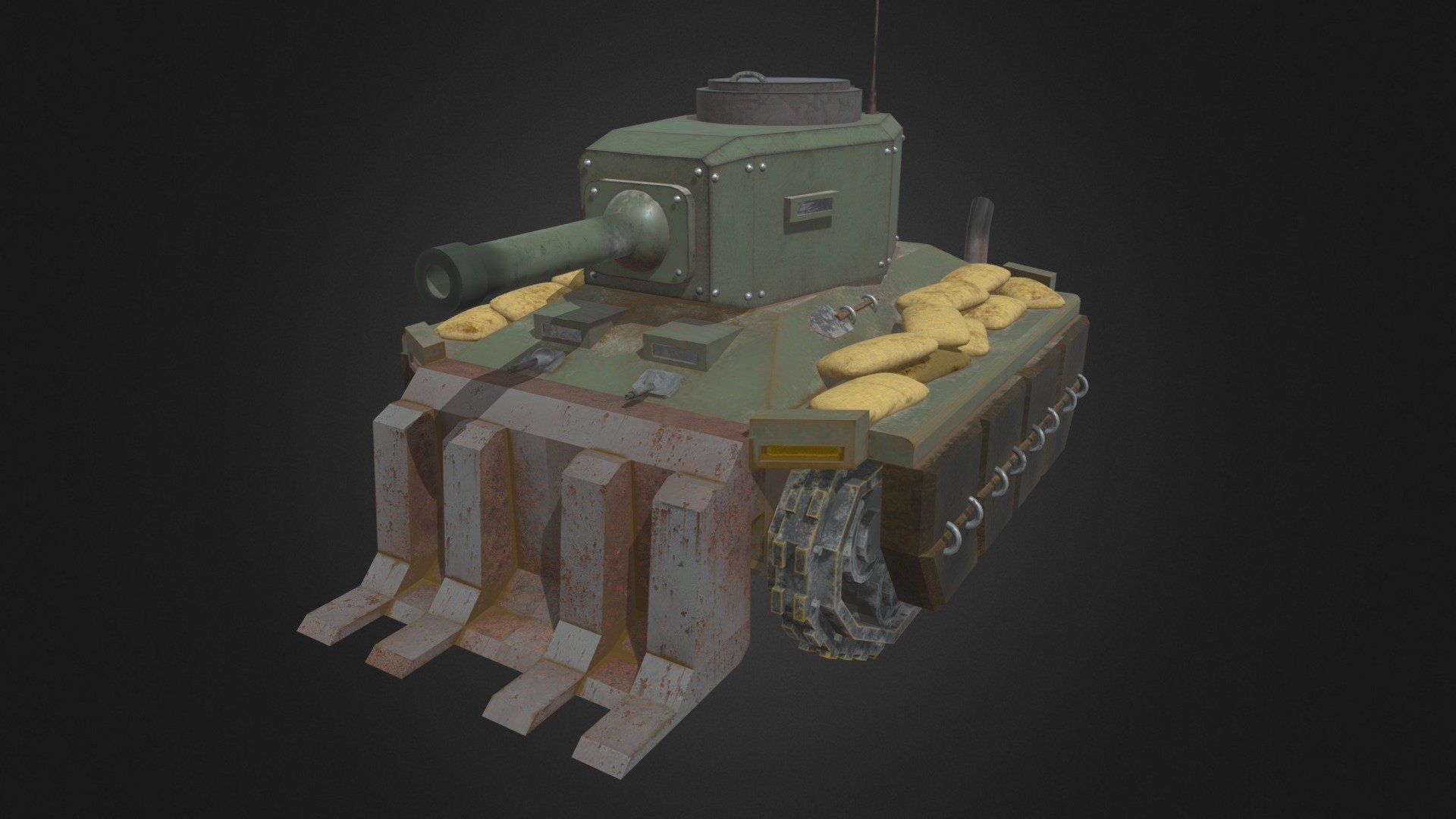 Tank Model - 3D model by FredyG. [50655a8] - Sketchfab