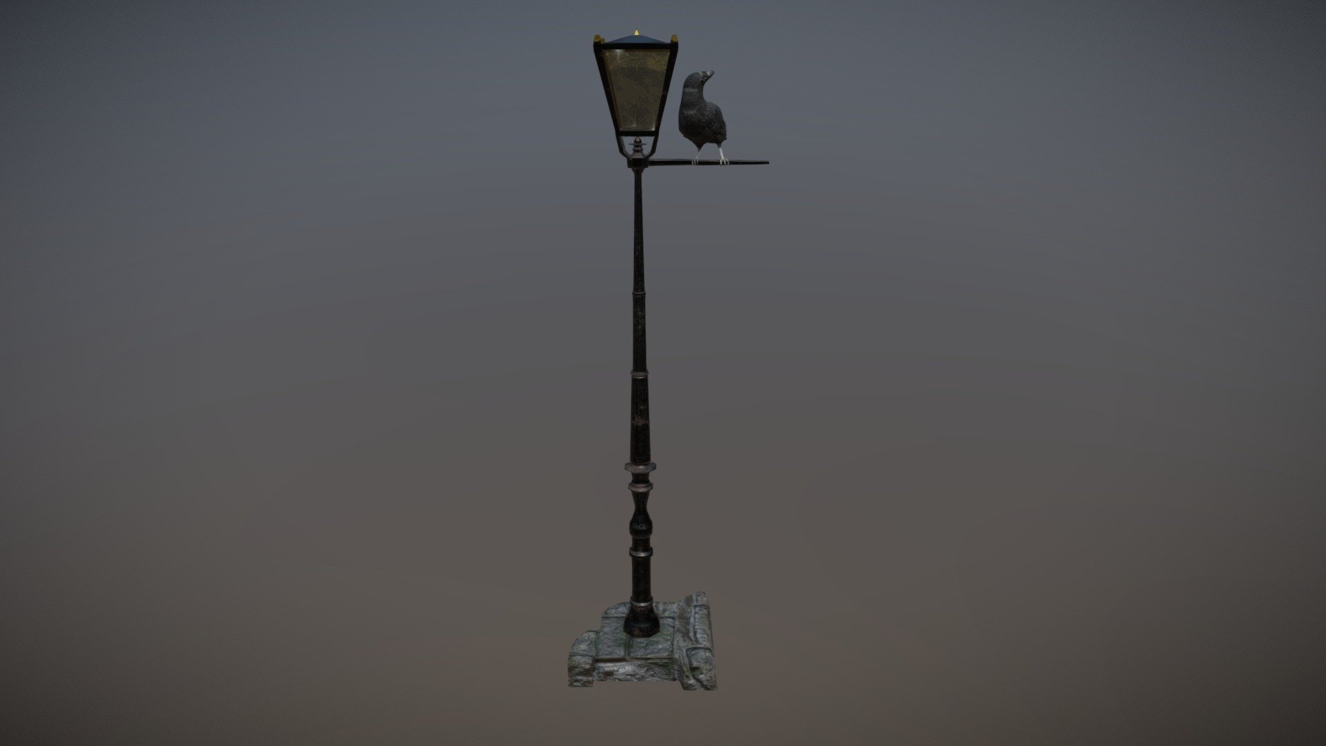 Raven on a Floor Lamp - 3D model by T-GUEST [5067763] - Sketchfab