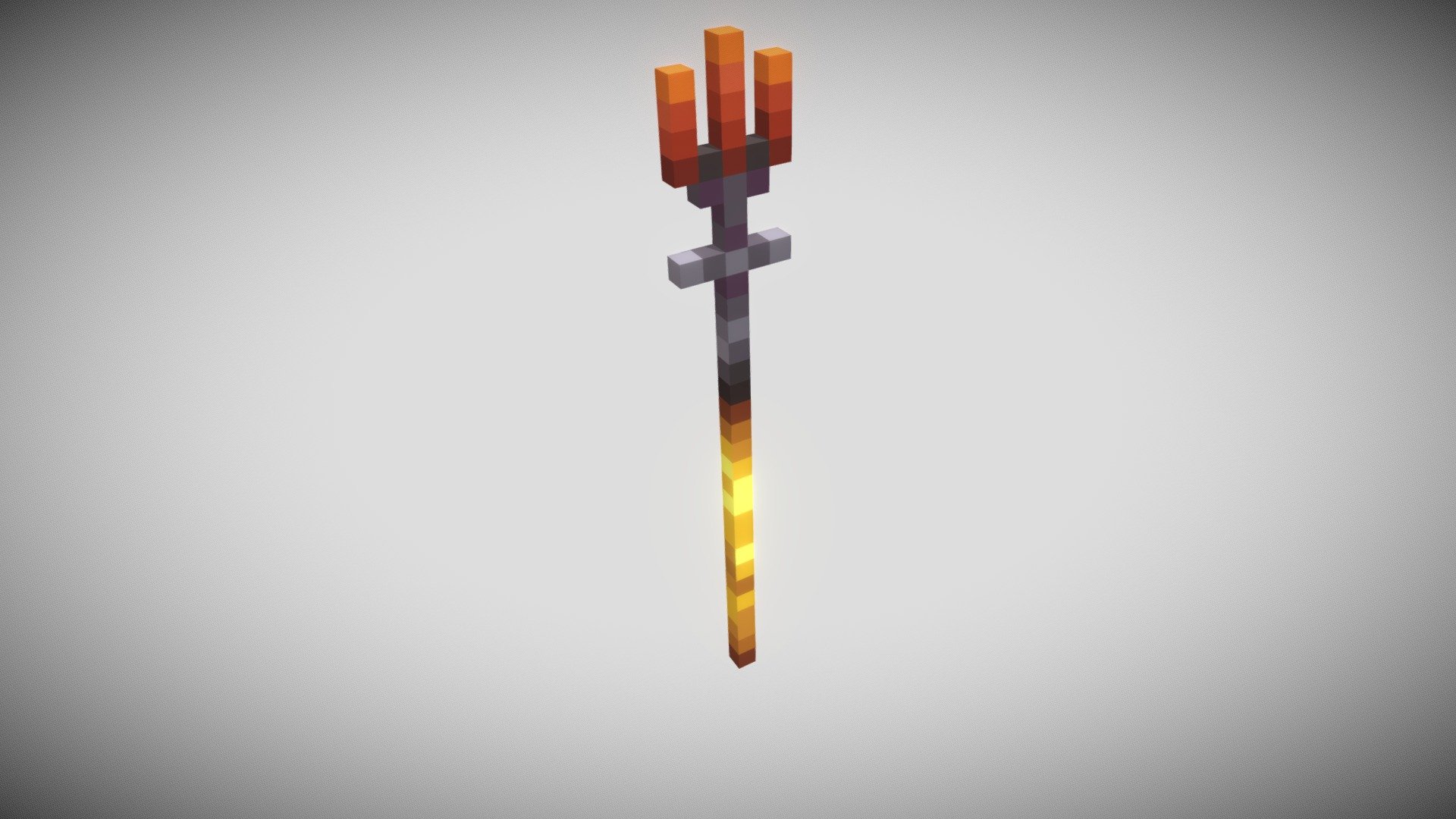 Netherite trident - 3D model by ryanaalpay [506a394] - Sketchfab