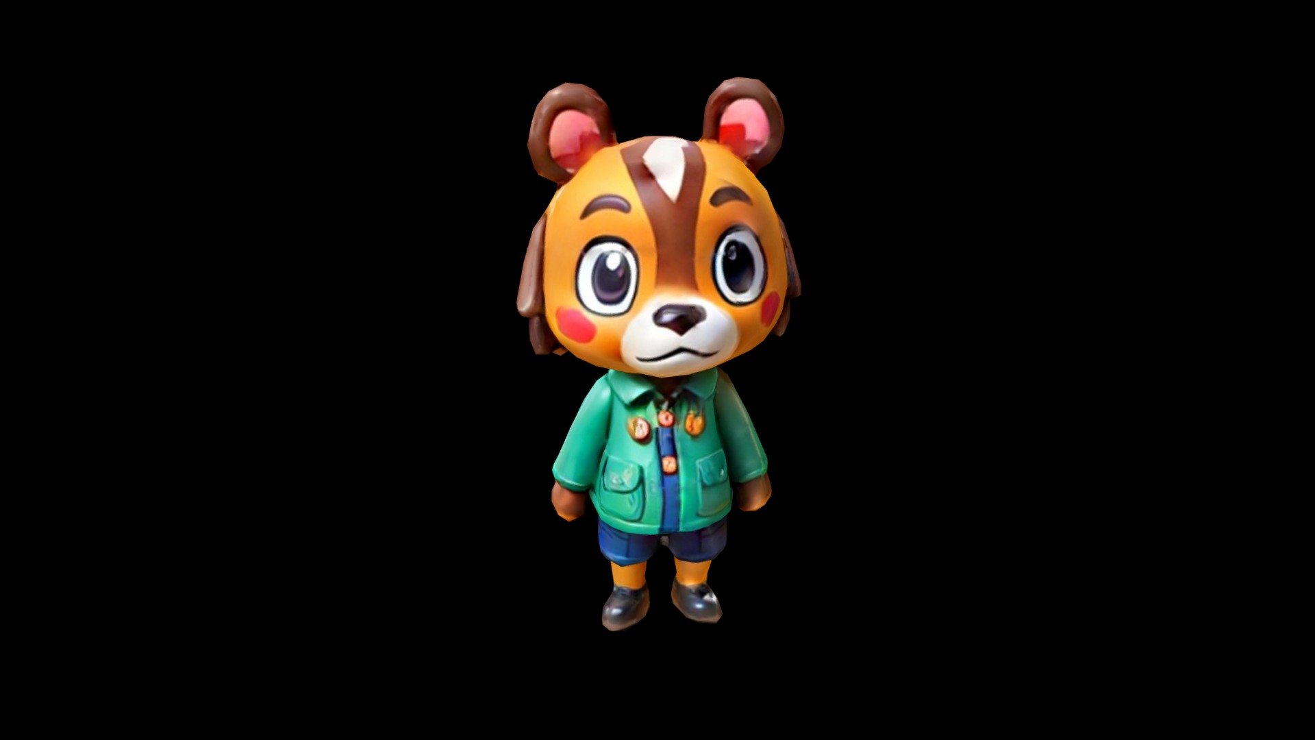 A cute animal crossing character, Tom Nook, stan - Download Free 3D ...