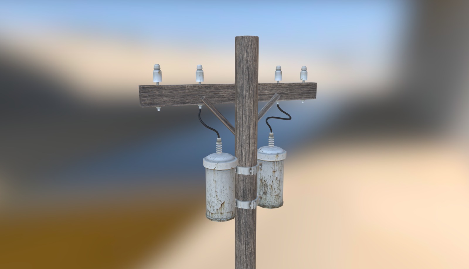 Wood Telegraph Pole - 3D model by ranawhisker [506e517] - Sketchfab
