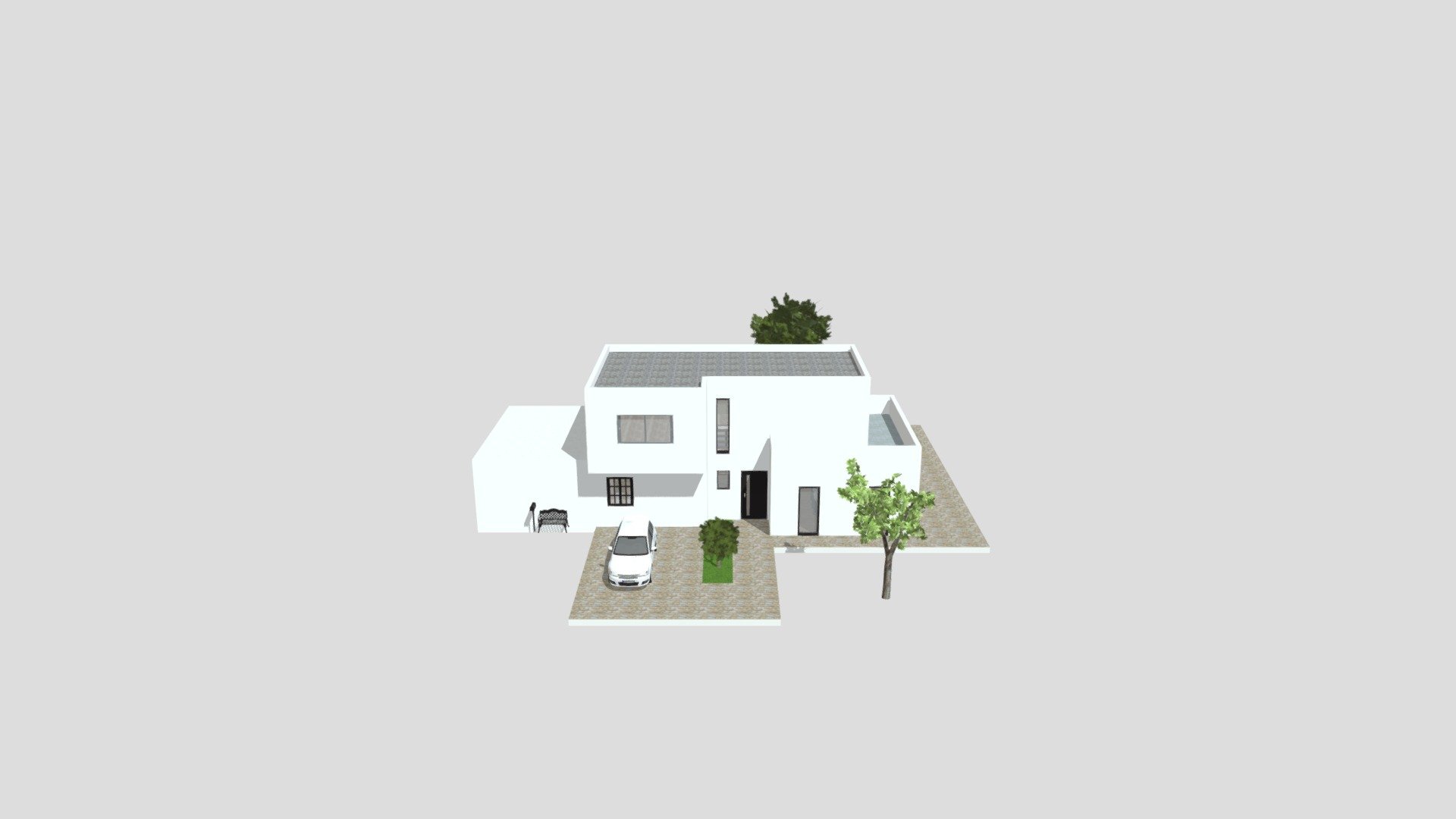 Cube House - Download Free 3D model by Home Design 3D (@homedesign3d ...