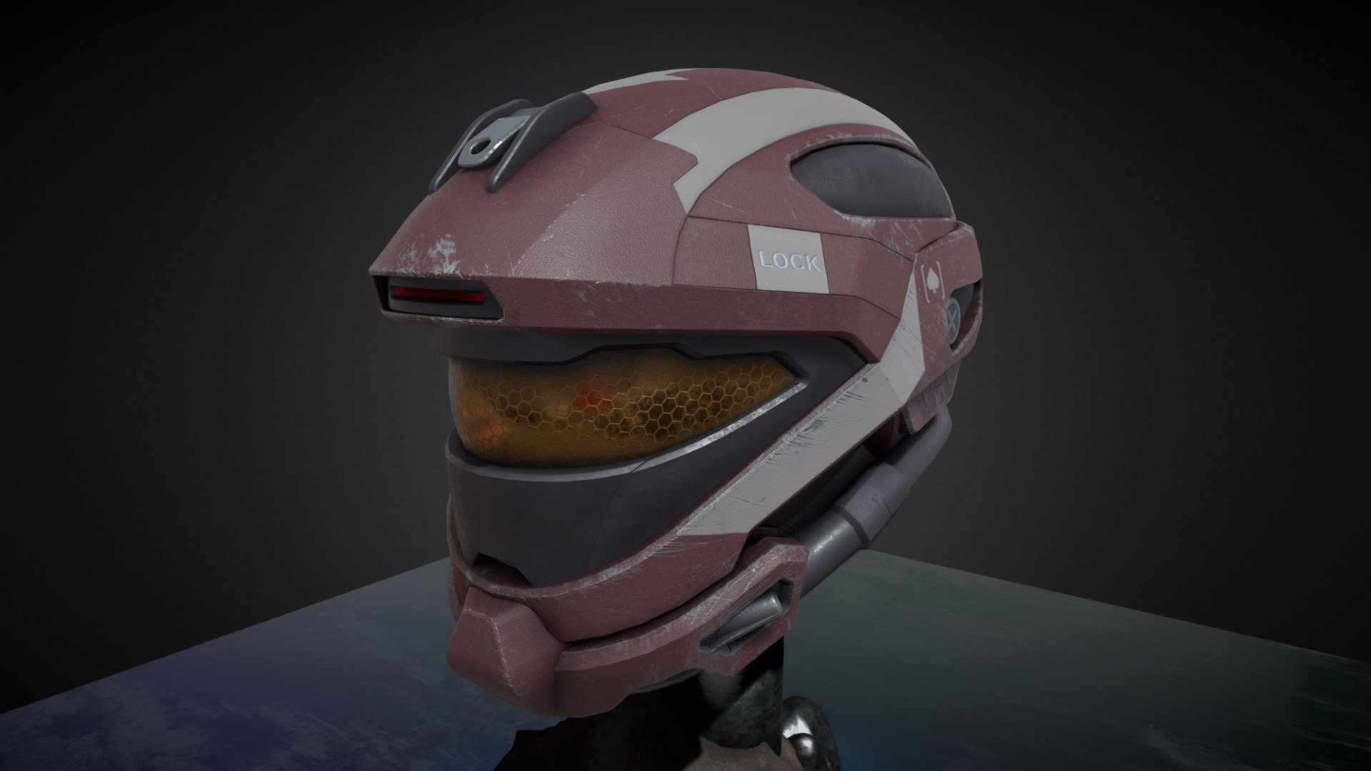 Red Faction Recon Helmet - 3D model by Ryztiq [506fe03] - Sketchfab