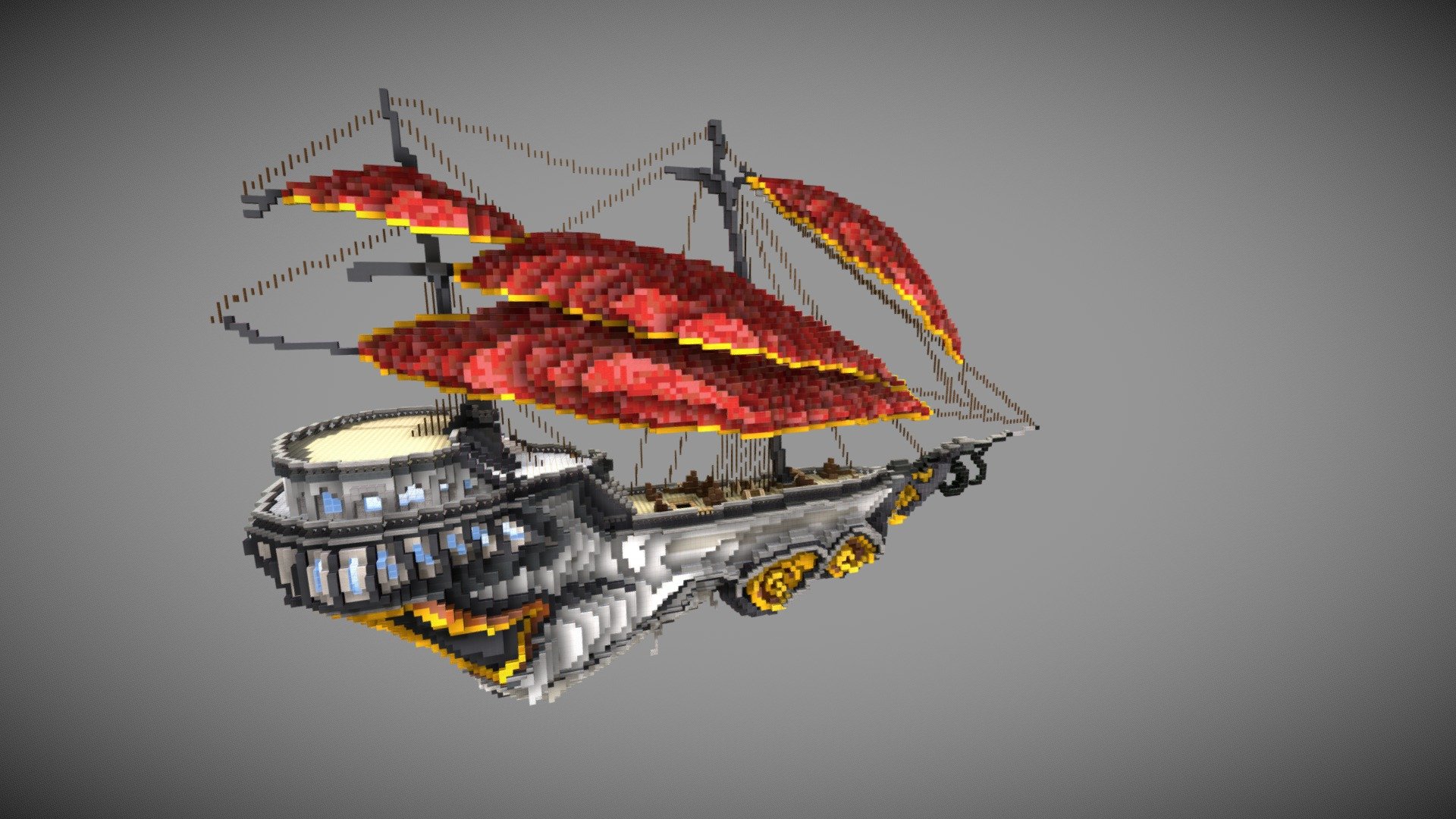 Zepplin voxel - Buy Royalty Free 3D model by lenitramc [5070c2c ...