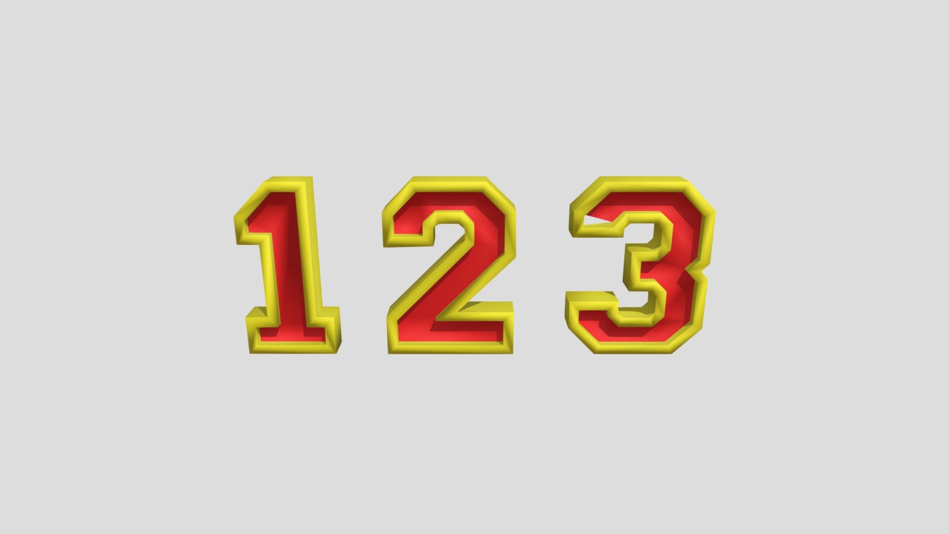 countdown models (3, 2 and 1) - Download Free 3D model by ...