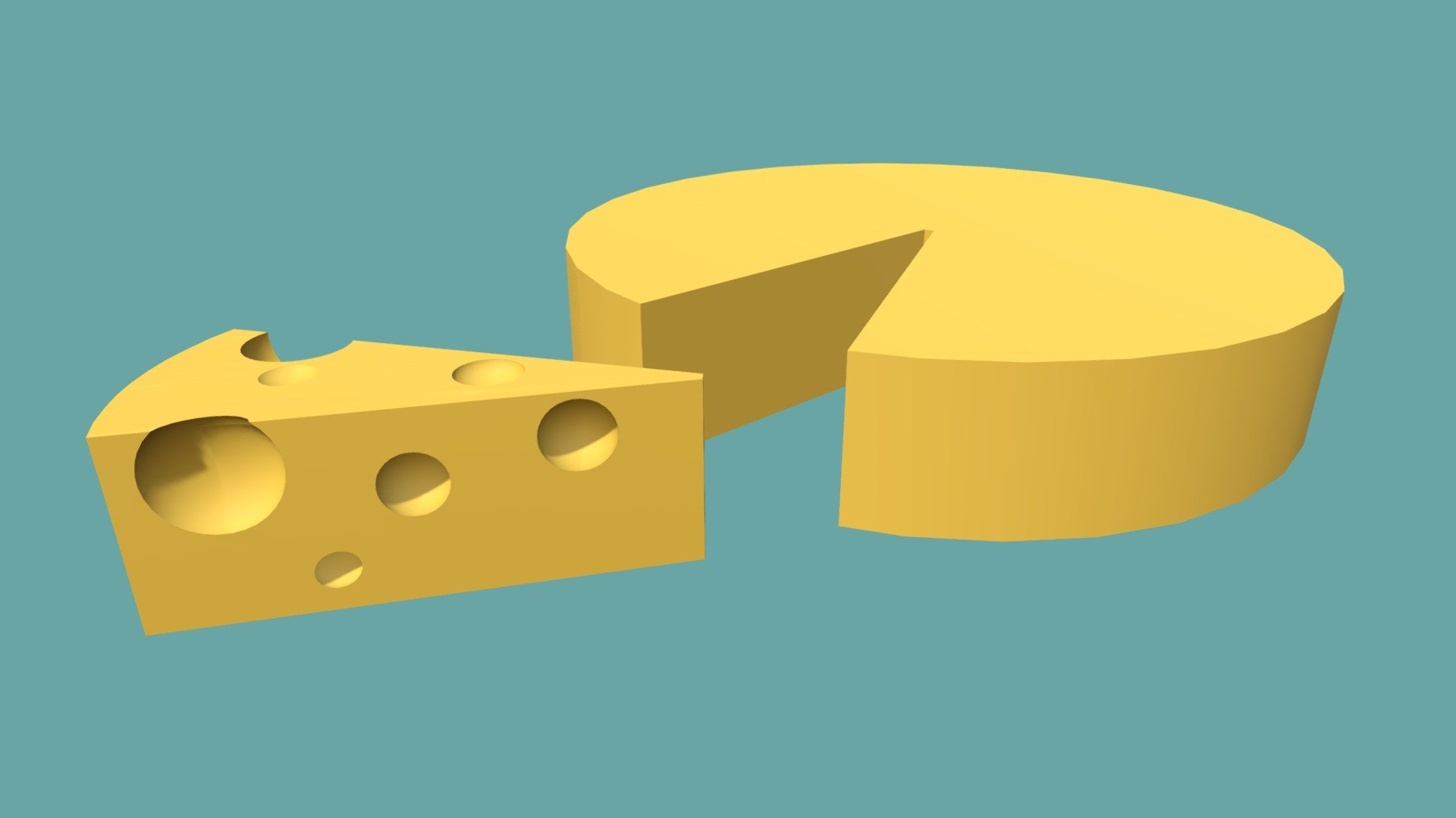 Low-Poly Cheese Wheel - Download Free 3D model by Warapotte [5072906 ...