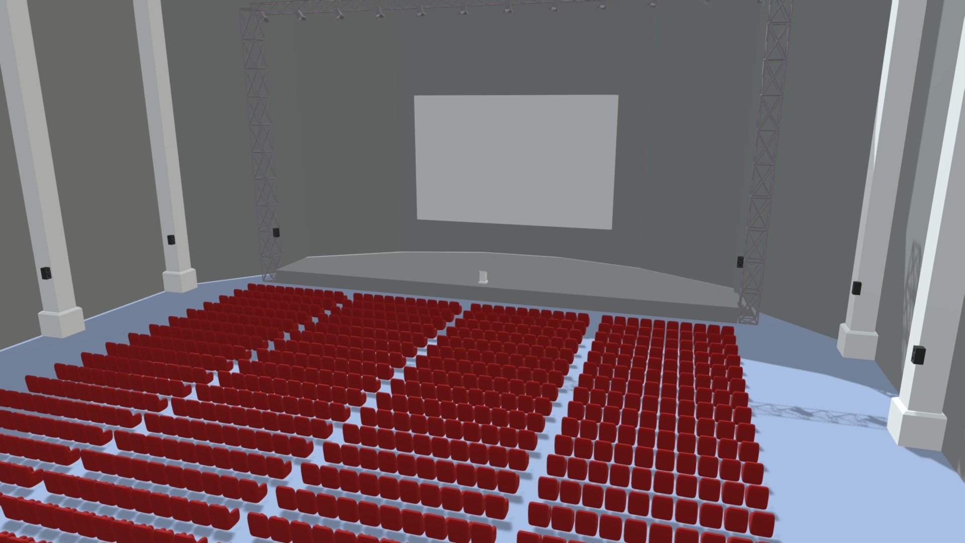 auditorium, cinema - Download Free 3D model by JonathanCastillo [5073670] - Sketchfab