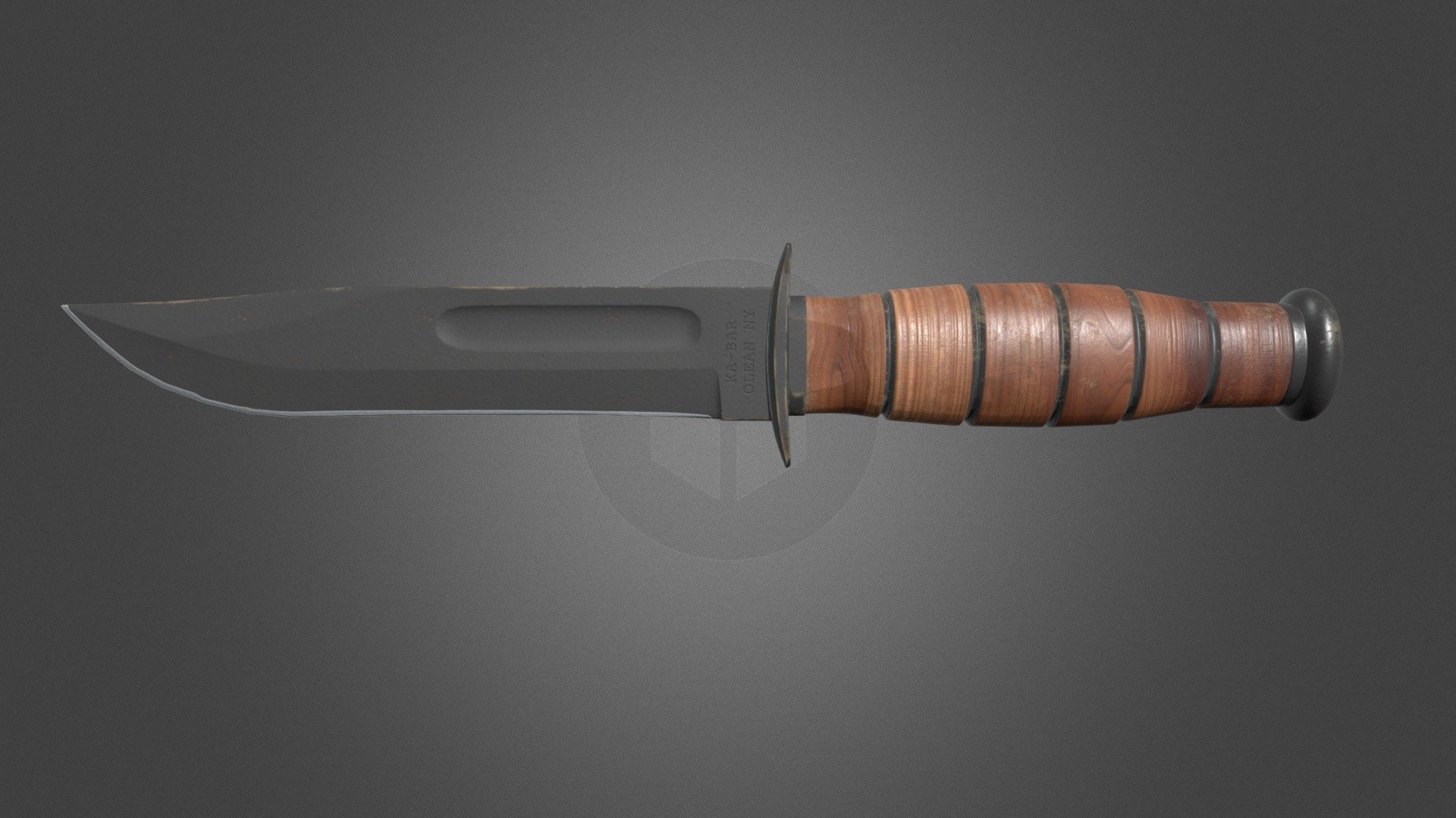 US Bayonett KAR-BAR USMC Knife - 3D model by Derpa (@adrianoderpa ...