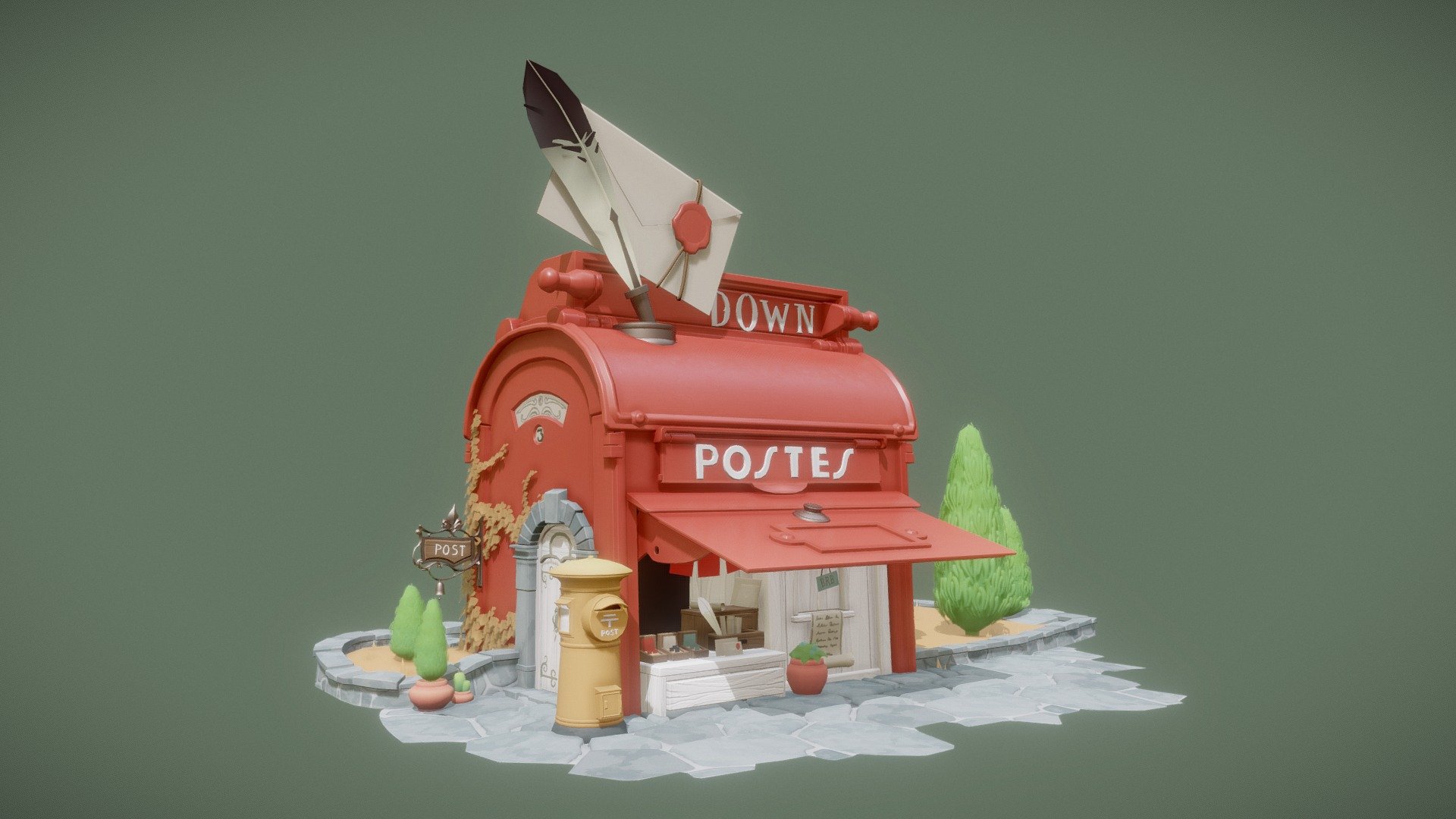 Post - 3D model by plasmaernst [5074706] - Sketchfab