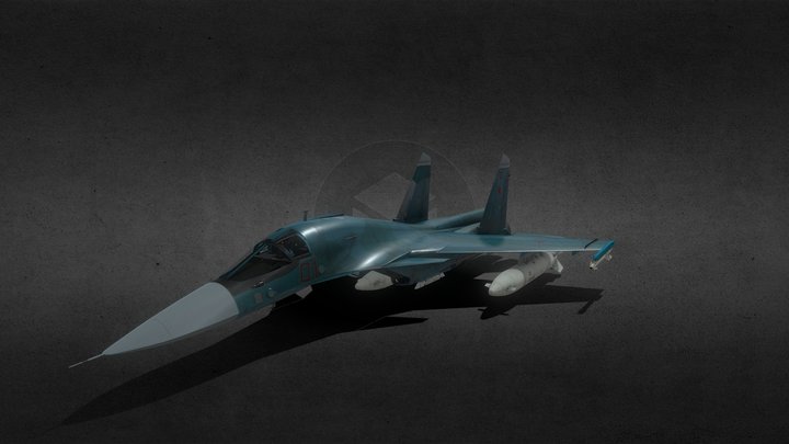 Su-34 3D models - Sketchfab