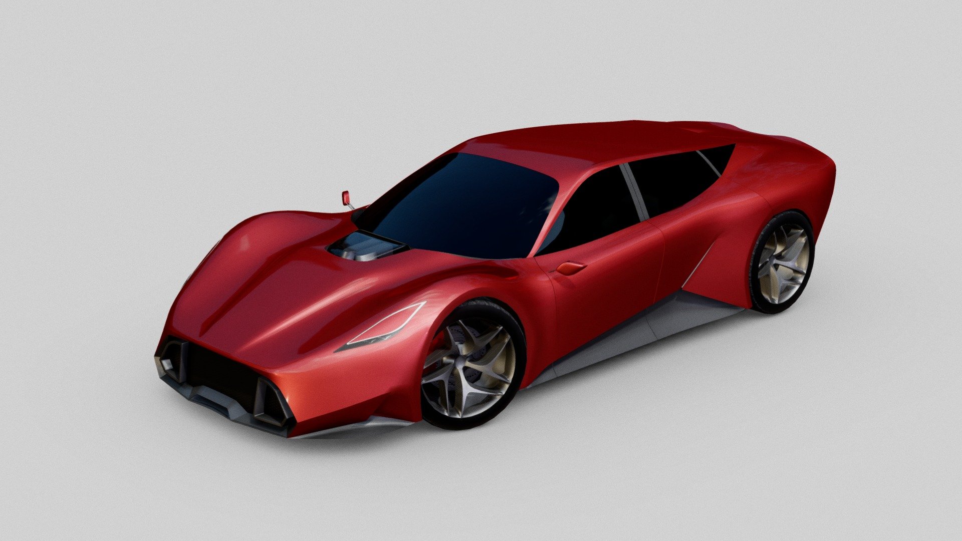 Ferrari Concept Car - 3D model by iSteven (@OneSteven) [50755b4 ...