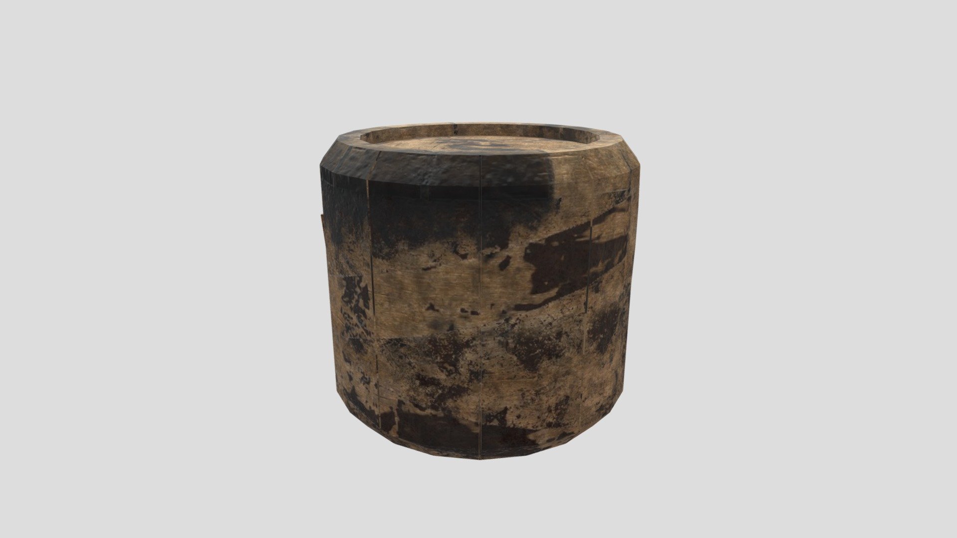 Bigger Dirty Barrel - 3D model by SamBeasley [5077af6] - Sketchfab