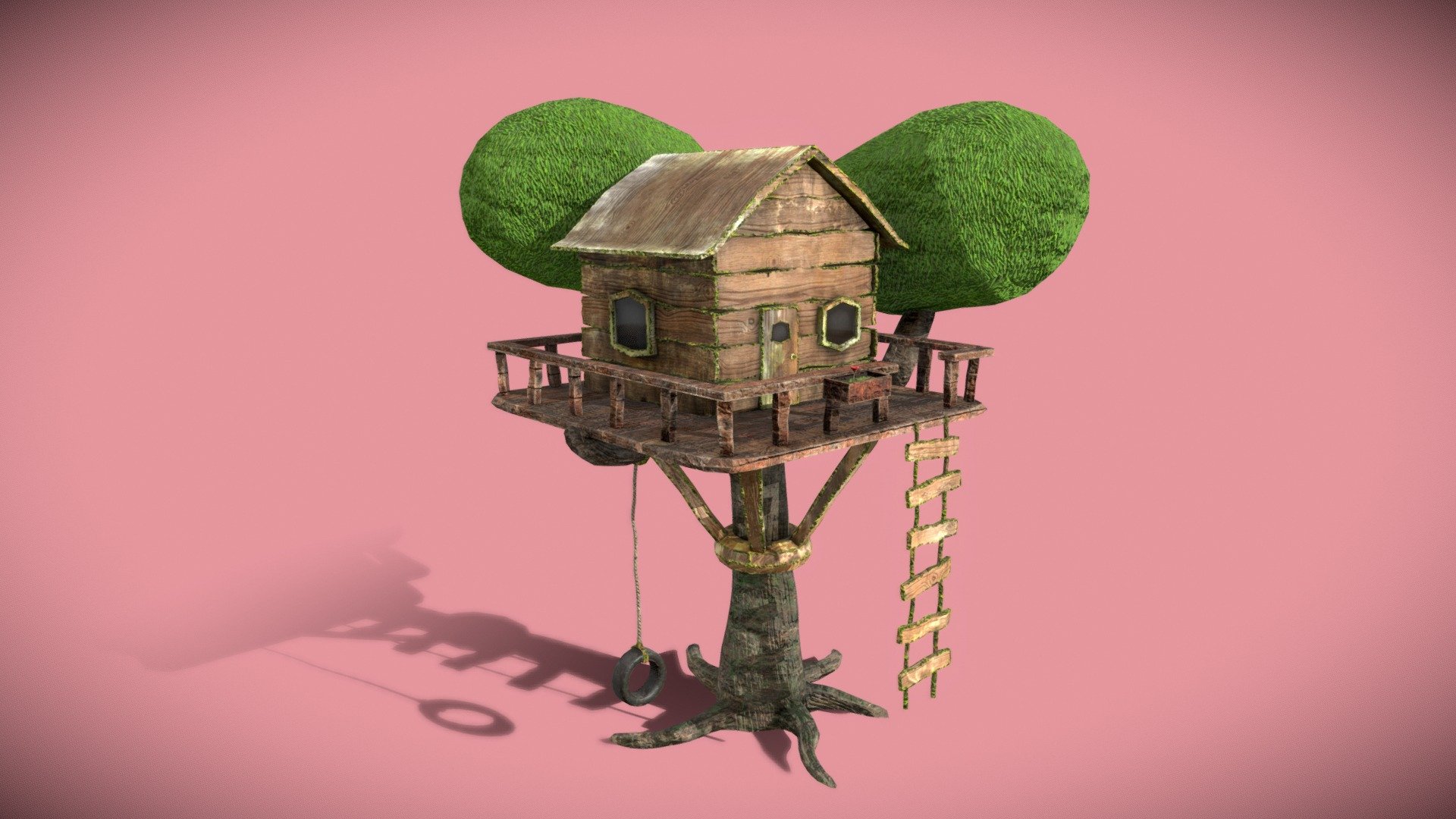 An Old Fun Tree House - Download Free 3D model by Jonwstar123 [5078fff ...