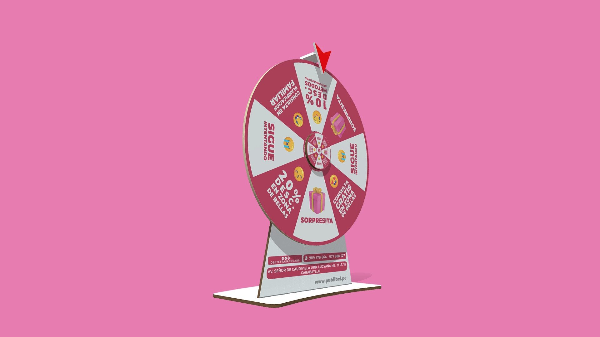 Ruleta de mesa para Sandra BR - Publibel - 3D model by Publibel ...