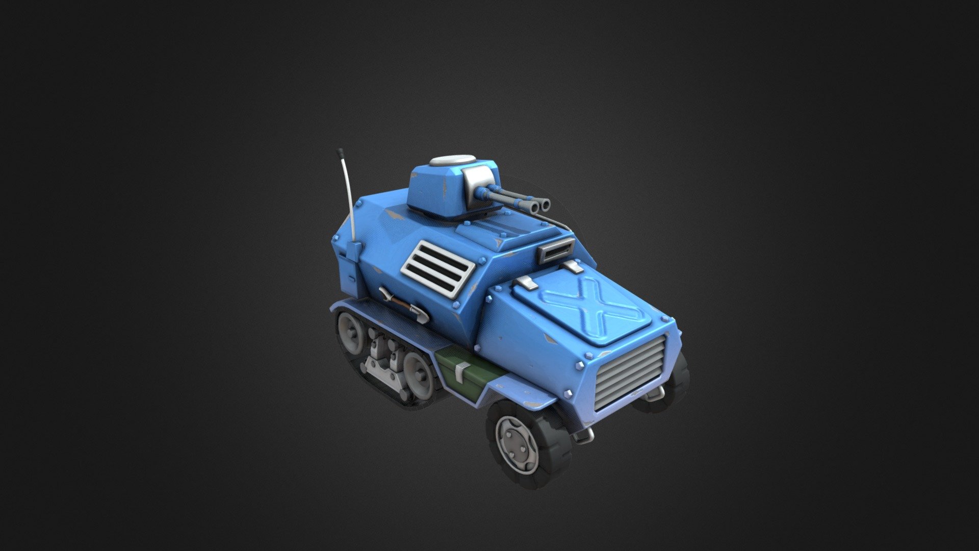 Half-Track - 3D model by Nicromell [507b0d0] - Sketchfab